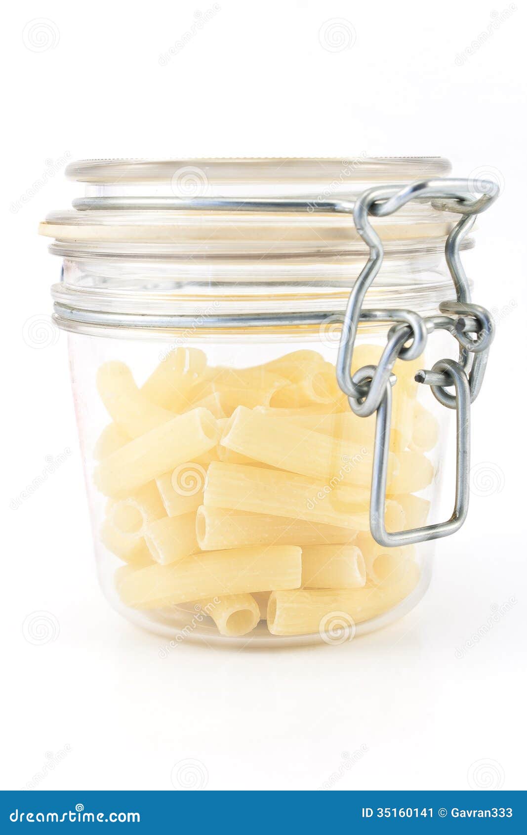 Macaroni in glass jar stock image. Image of refreshment - 35160141