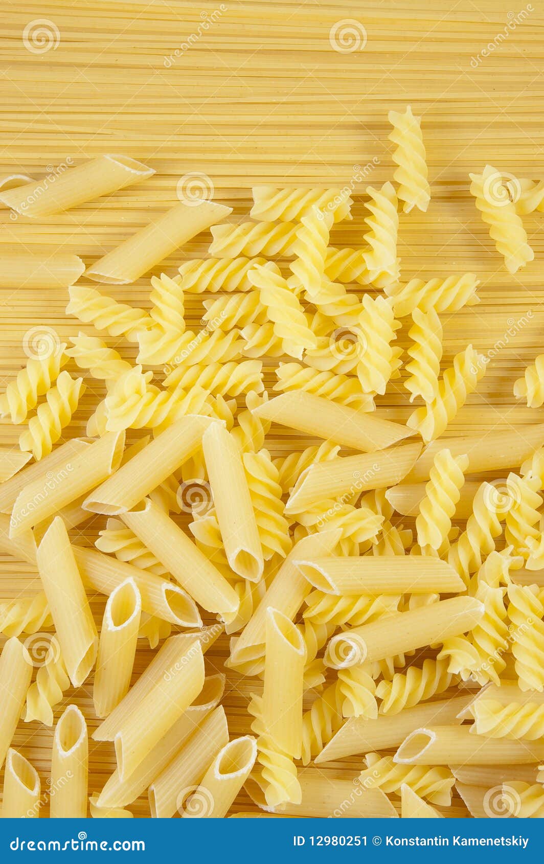 Macaroni on Long Spaghetti. Stock Image - Image of multi, eating: 12980251