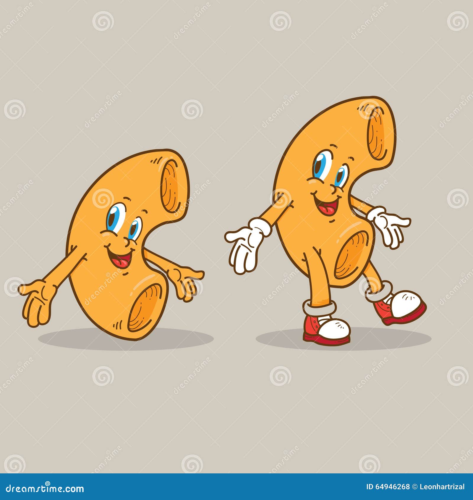 Macaroni mascot stock vector. Illustration of vector - 64946268