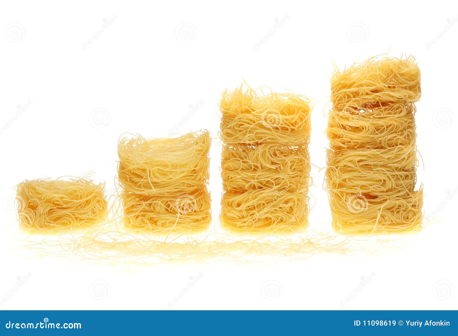 Macaroni Nest on a White Background Stock Image - Image of profile ...