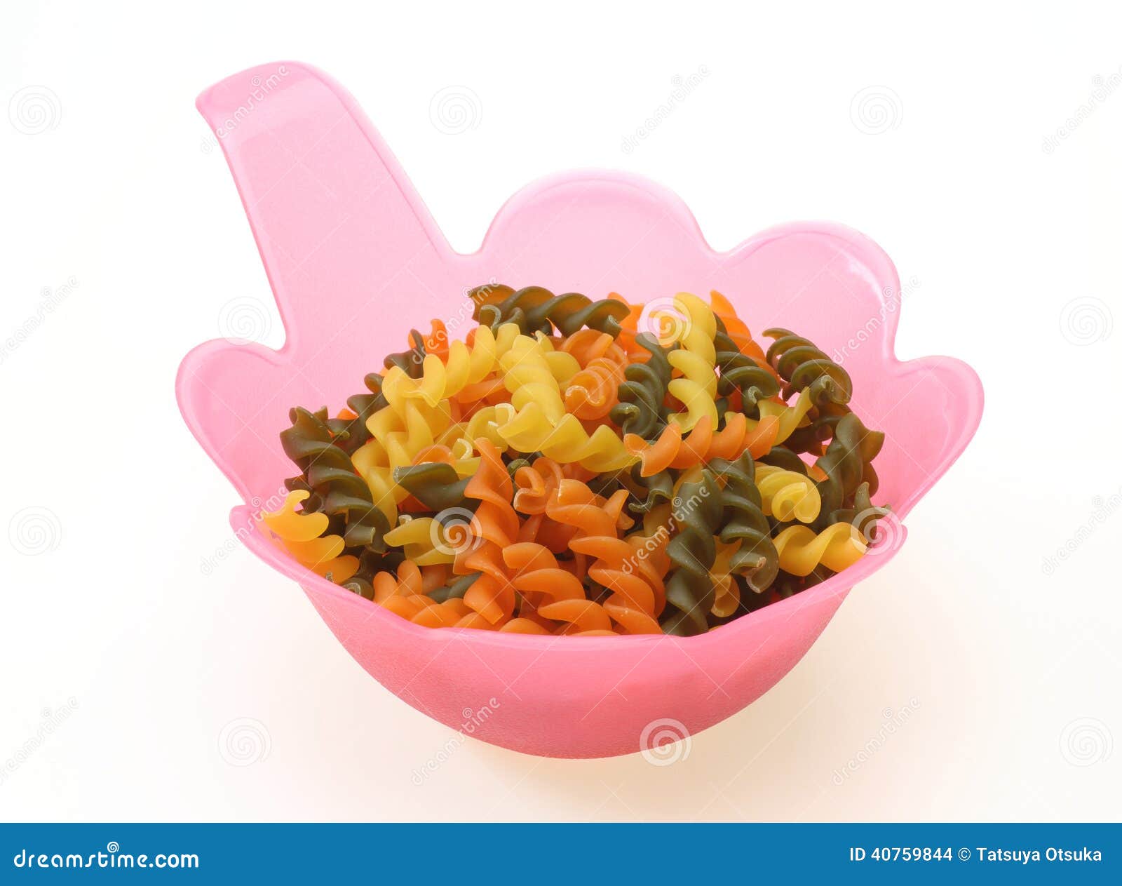 Macaroni in a plastic bowl stock photo. Image of colorful - 40759844