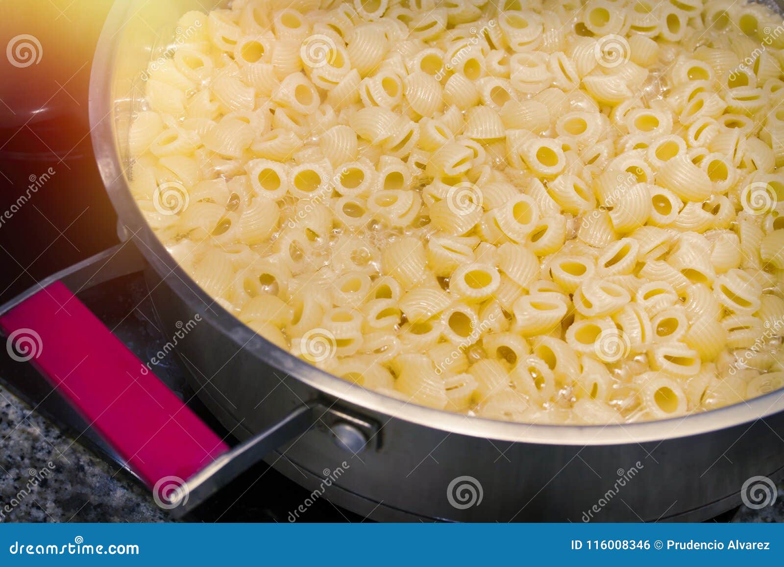 Macaroni in the pot stock photo. Image of cook, ingredient - 116008346