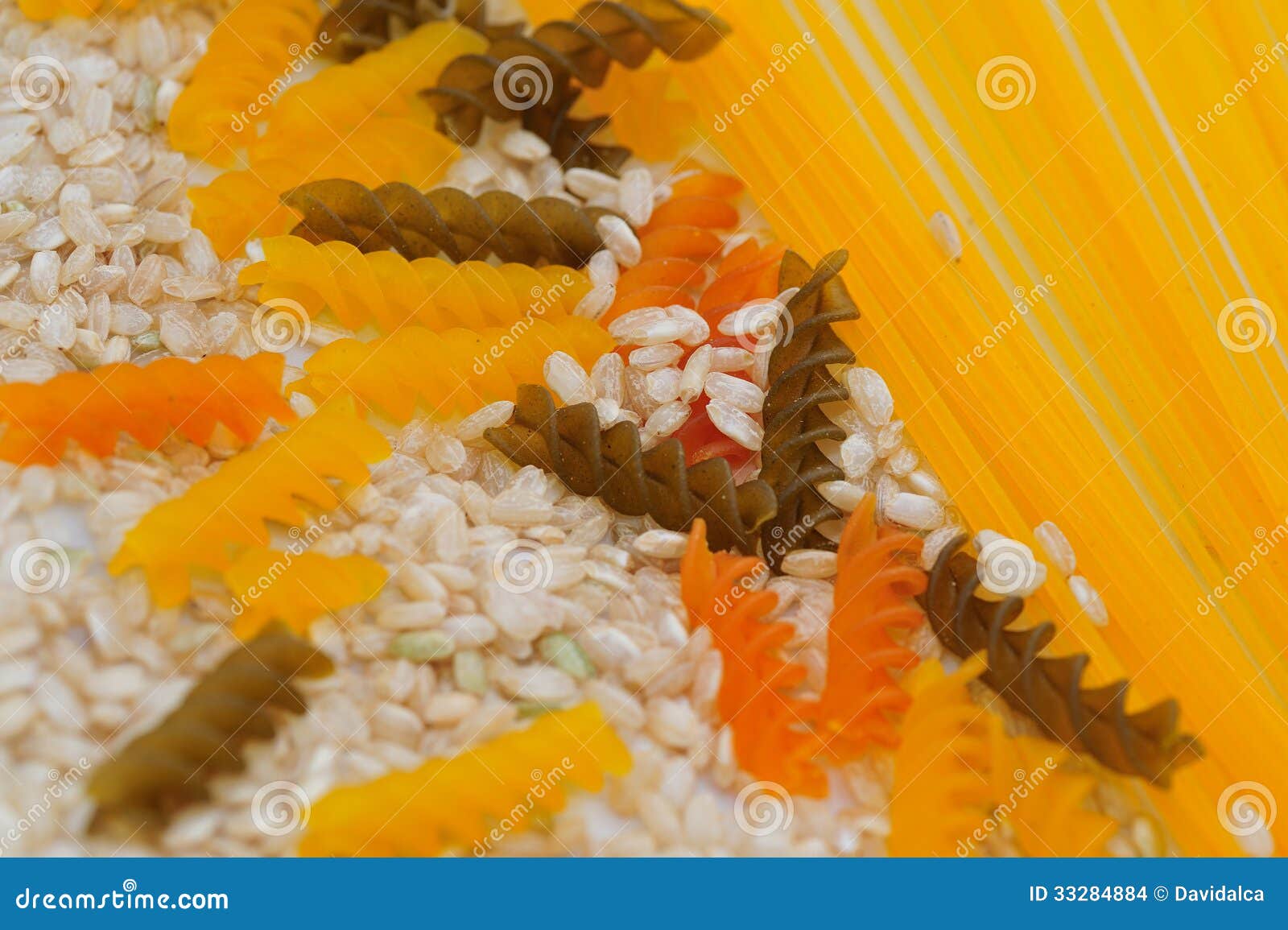 Macaroni, Rice and Spaguetti Texture Stock Photo - Image of fusilli ...