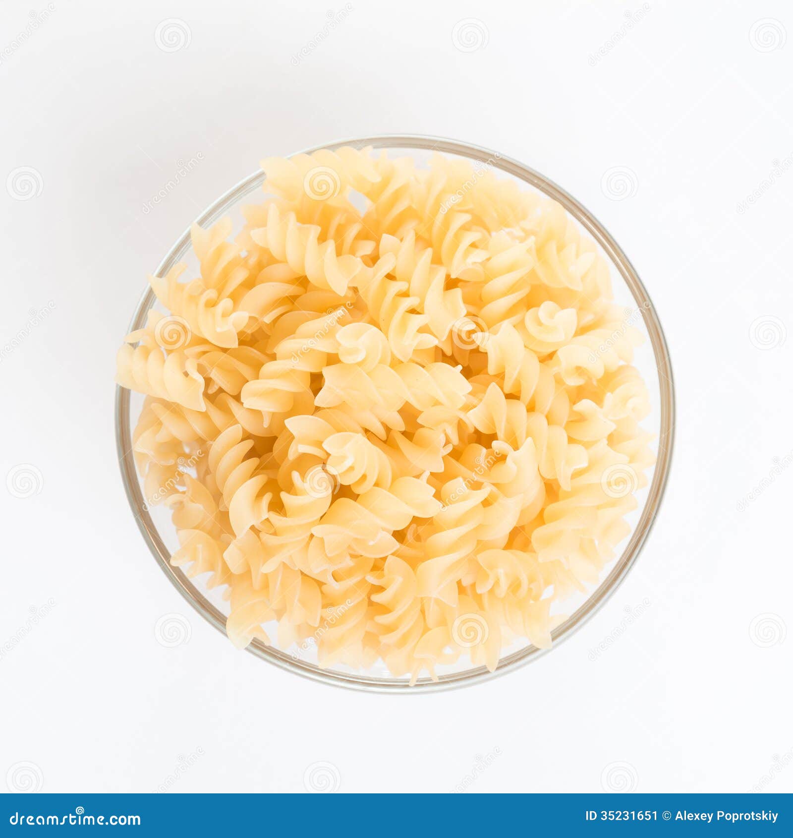 Macaroni in shape a spiral stock image. Image of nutrition - 35231651