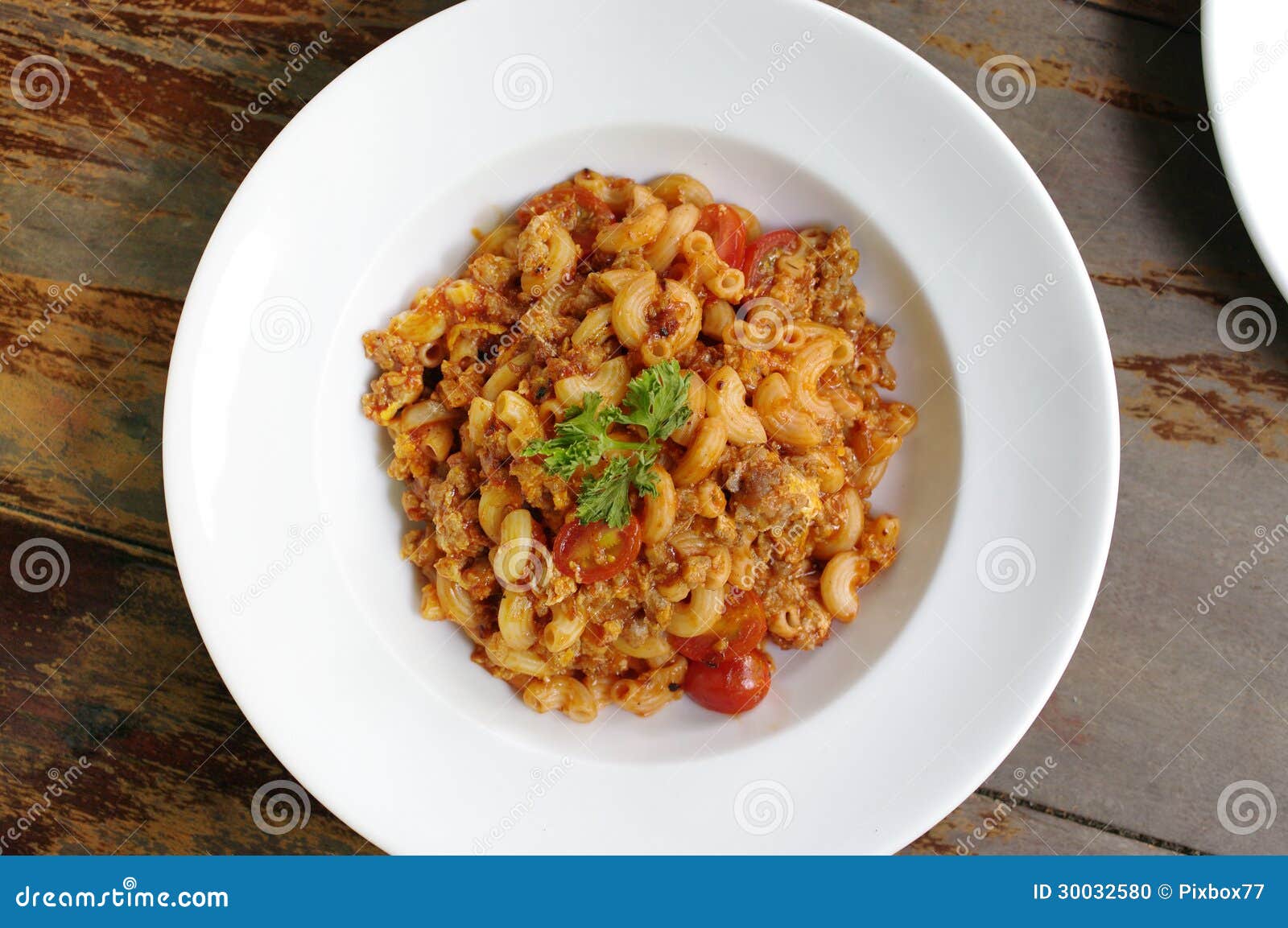 Macaroni with tomato stock photo. Image of food, italian - 30032580