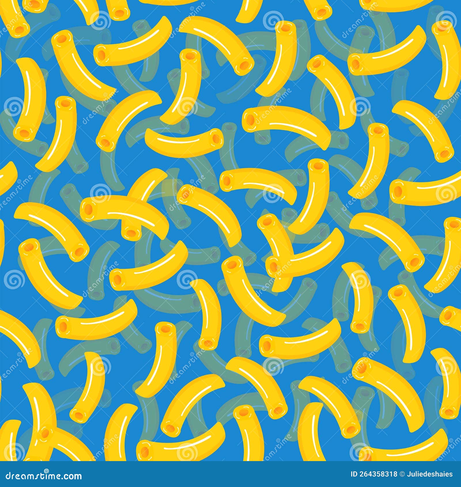 Macaroni Vector Illustration Repeating Pattern | CartoonDealer.com ...