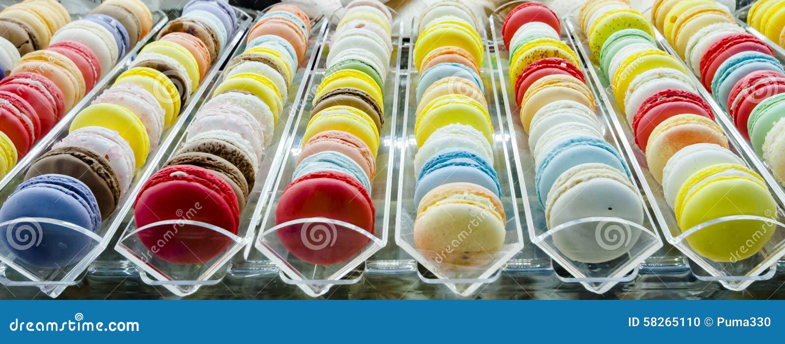 Macarons stock photo. Image of clients, sortiments, colorful - 58265110