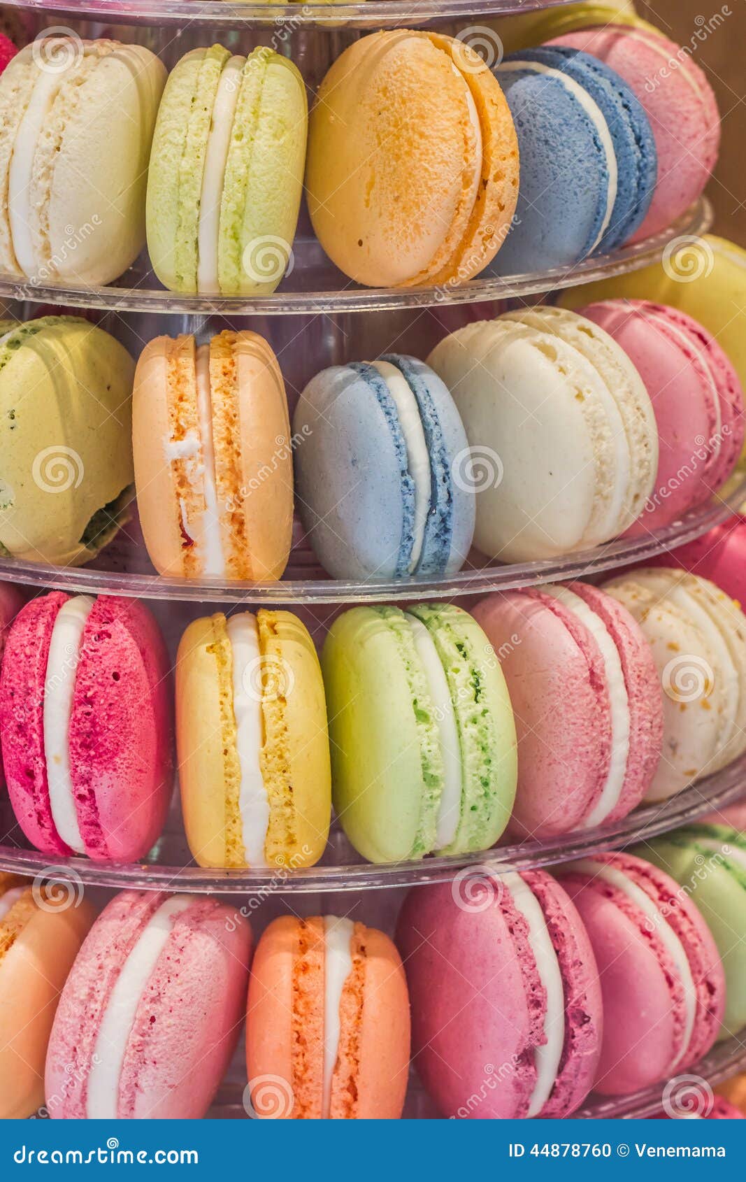 Macarons in Different Colors and Flavors Stock Photo - Image of orange ...