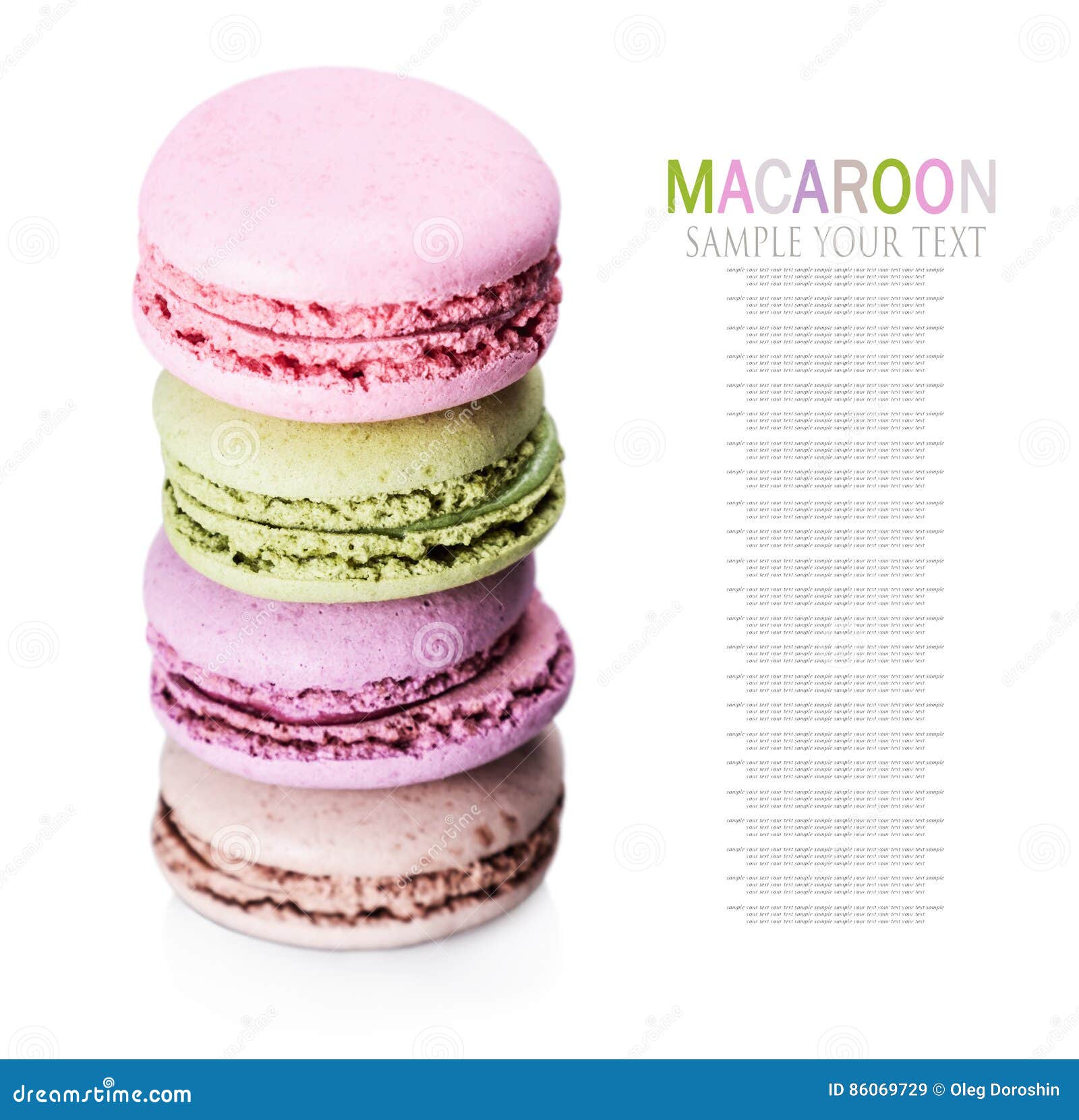 Macarons In Different Colors Stock Image - Image of bake, cookie: 86069729