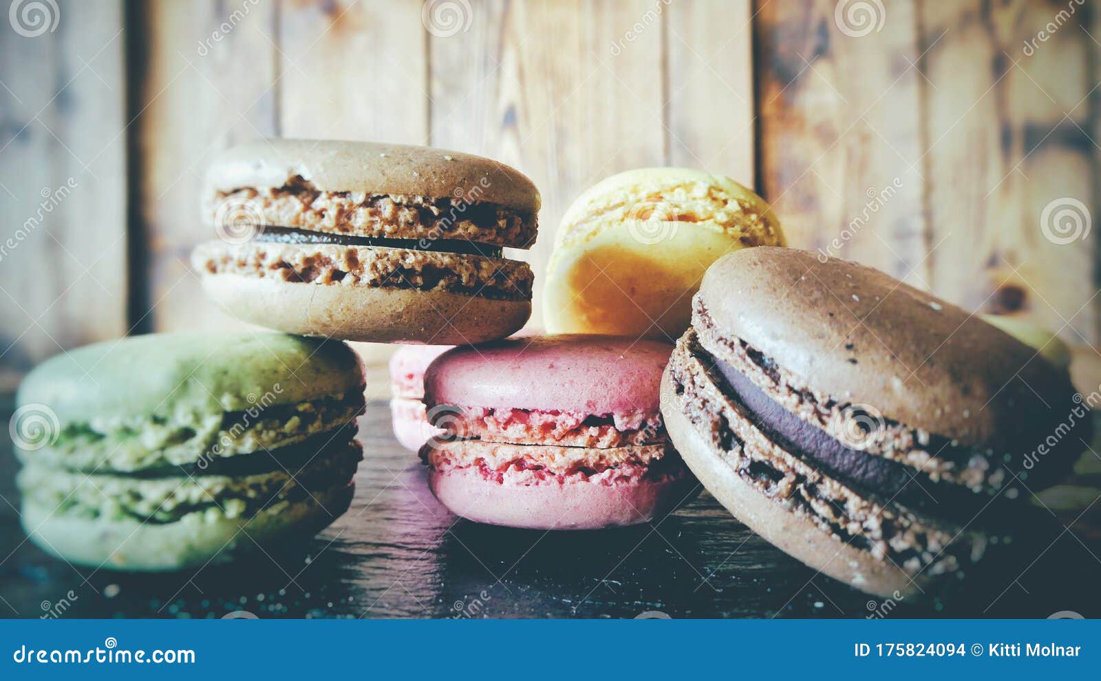 Macarons in Different Colors Stock Photo - Image of cuisine, cupcake ...