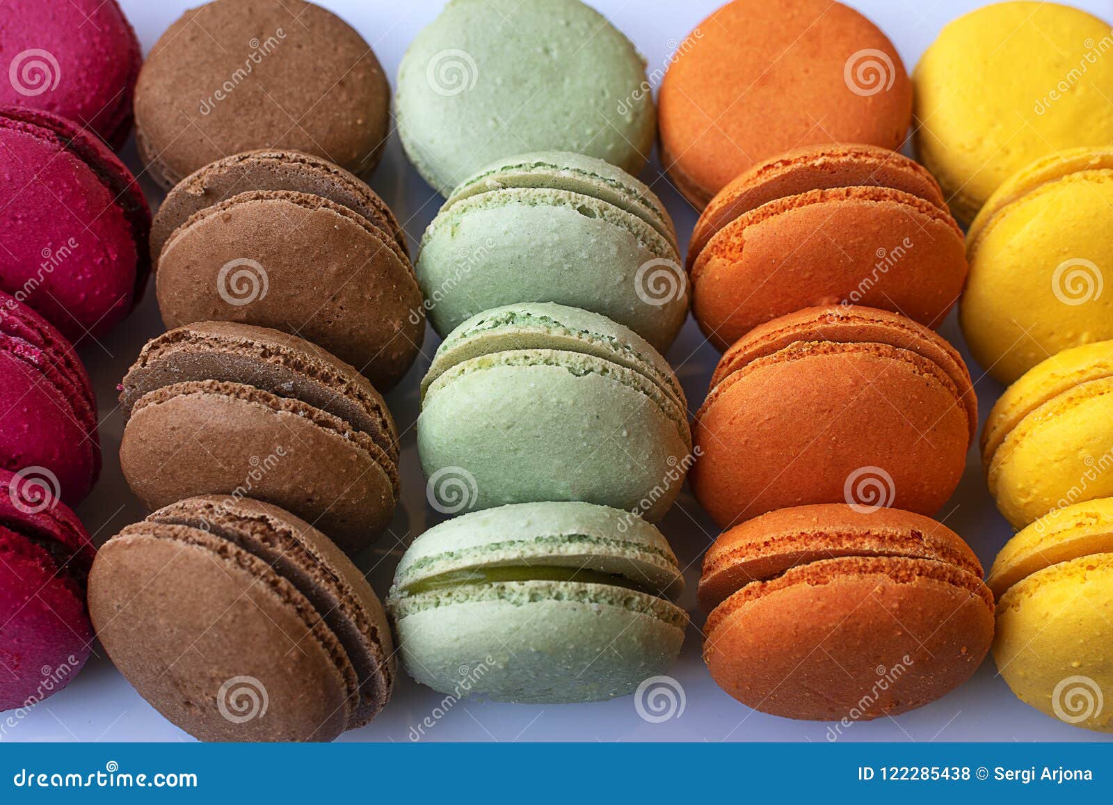 Macarons with Vintage Style. Stock Photo - Image of bake, coffee: 122285438