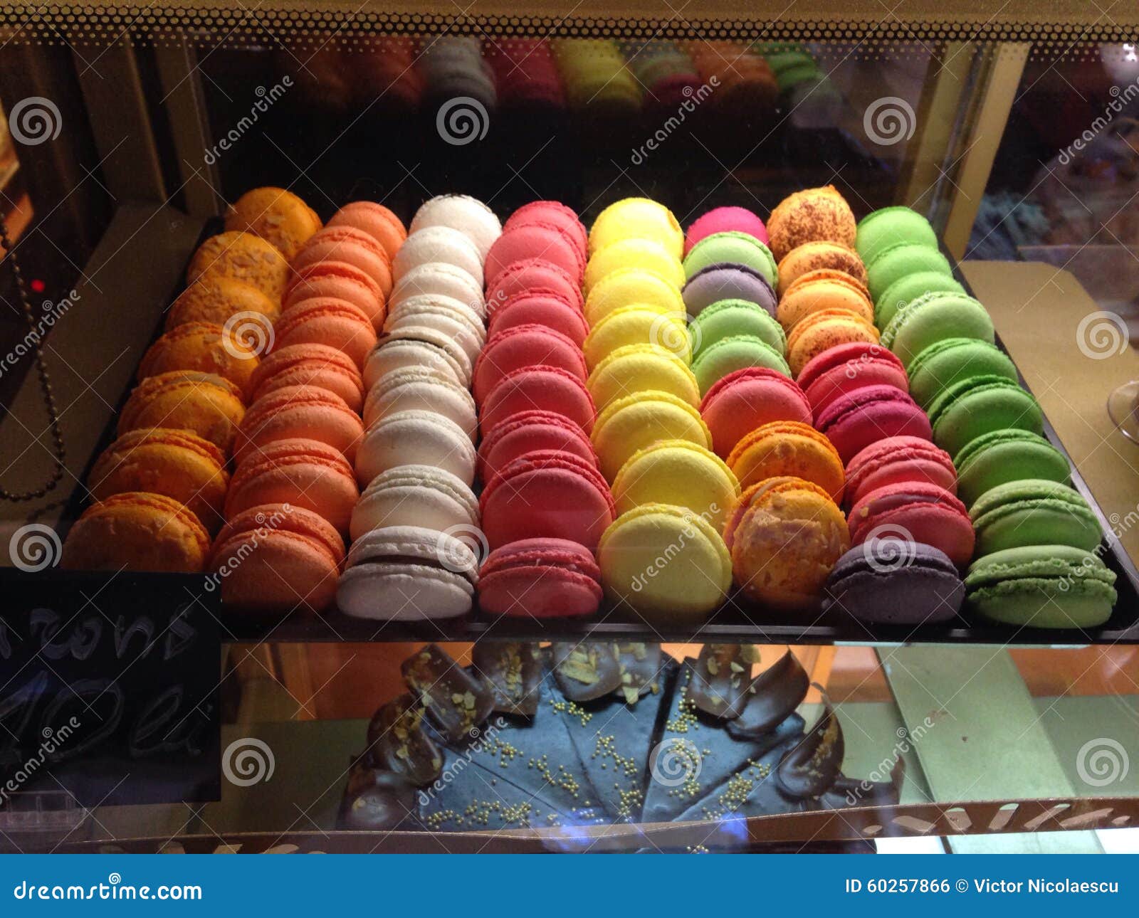 Macarons on Display at Cafe Stock Photo - Image of macarons, beautiful ...