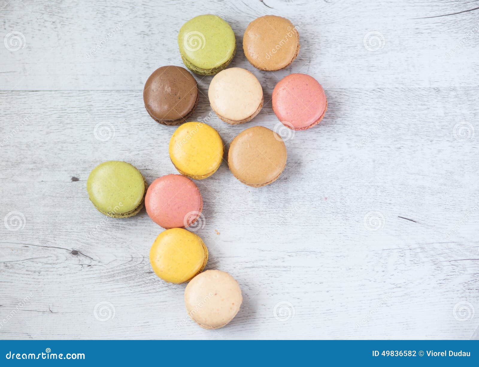 Macarons in flower shape stock photo. Image of biscuits - 49836582