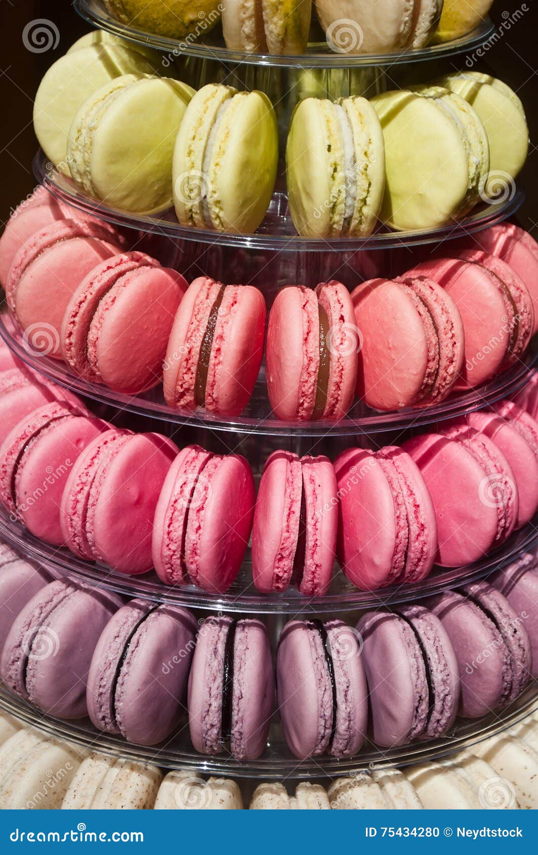 Macarons Forming Pyramid Pastry Stock Photos - Free & Royalty-Free ...