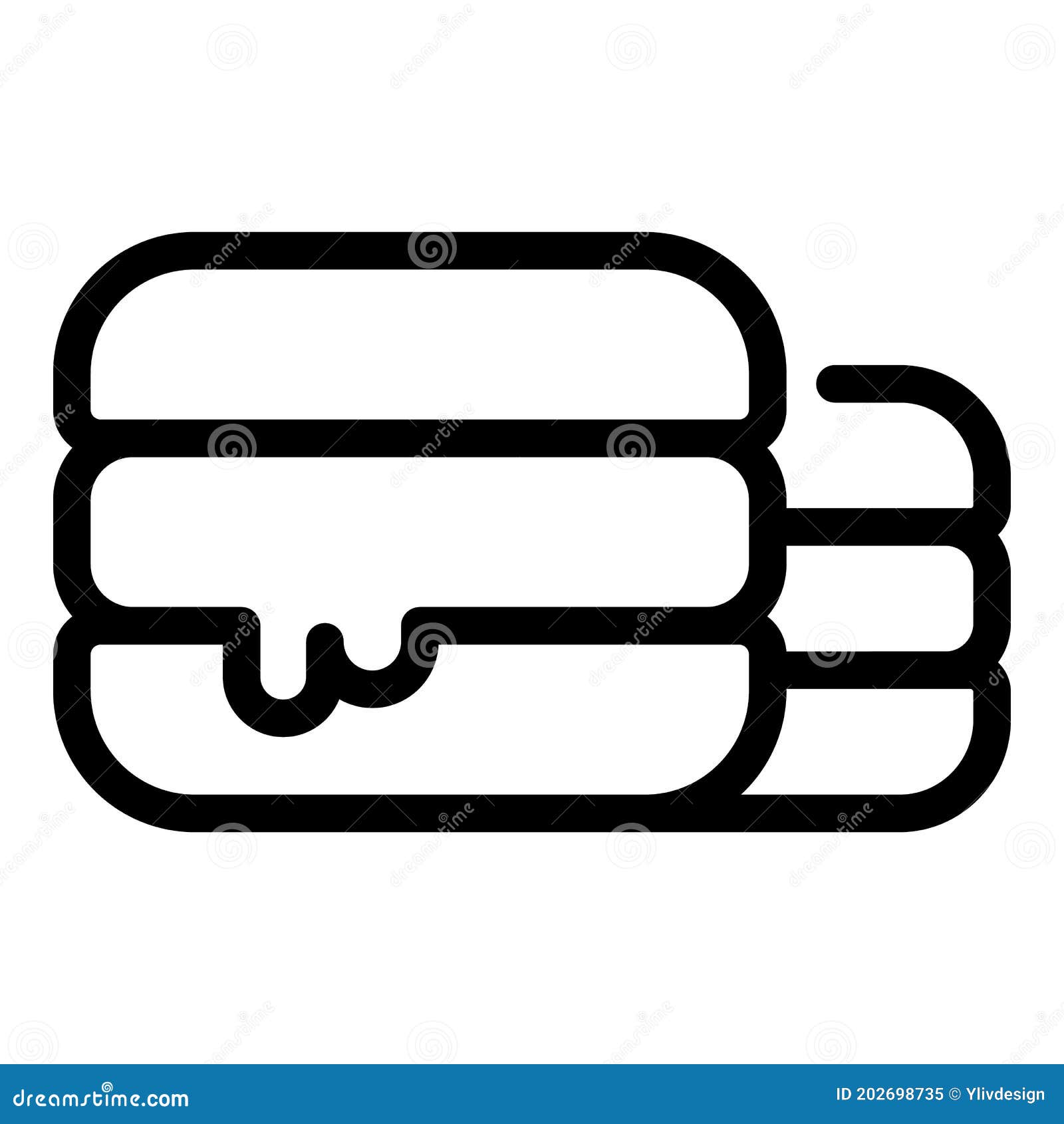 Macarons Icon, Outline Style Stock Vector - Illustration of dessert ...