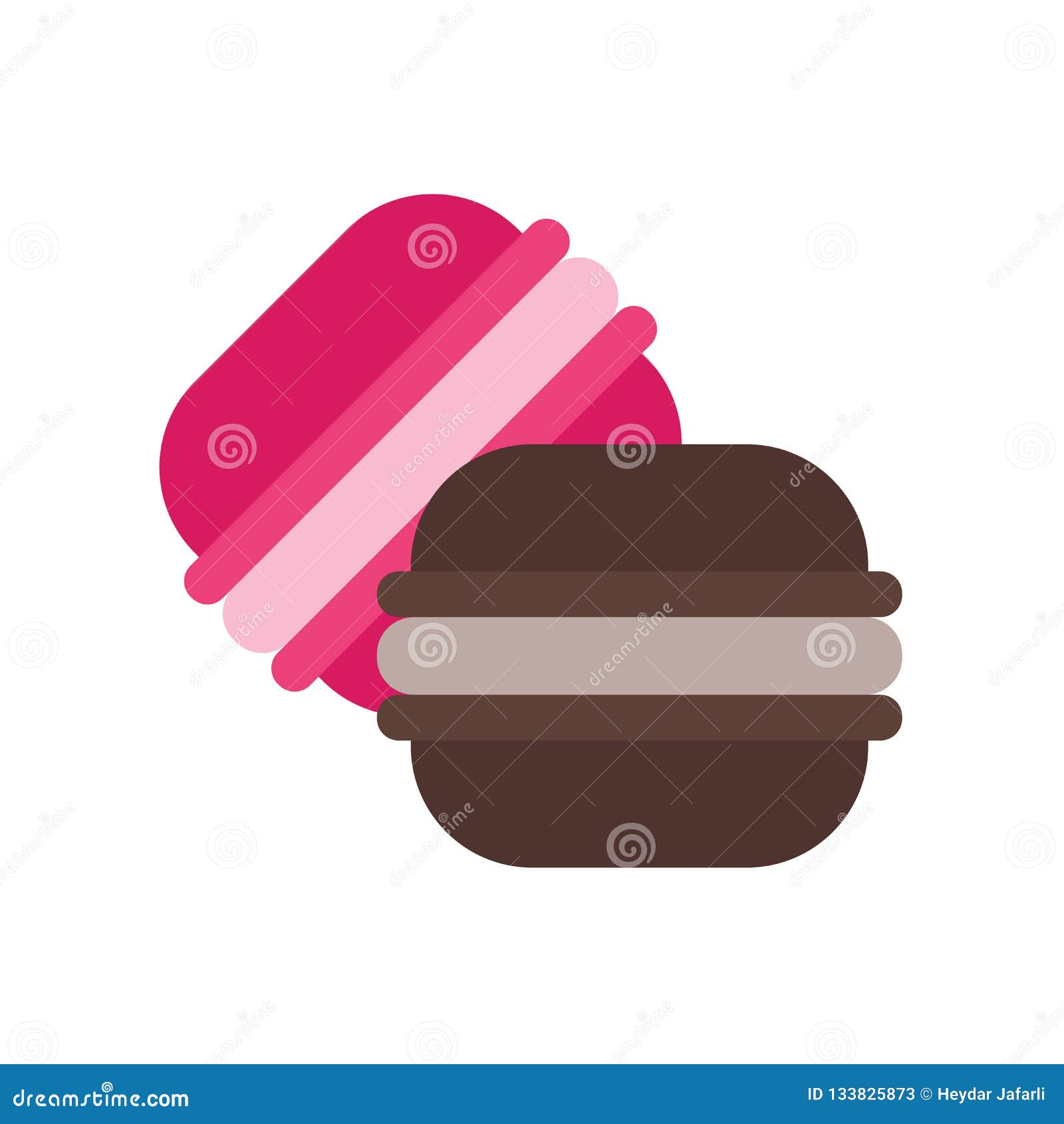 Macarons Icon Vector Sign and Symbol Isolated on White Background ...