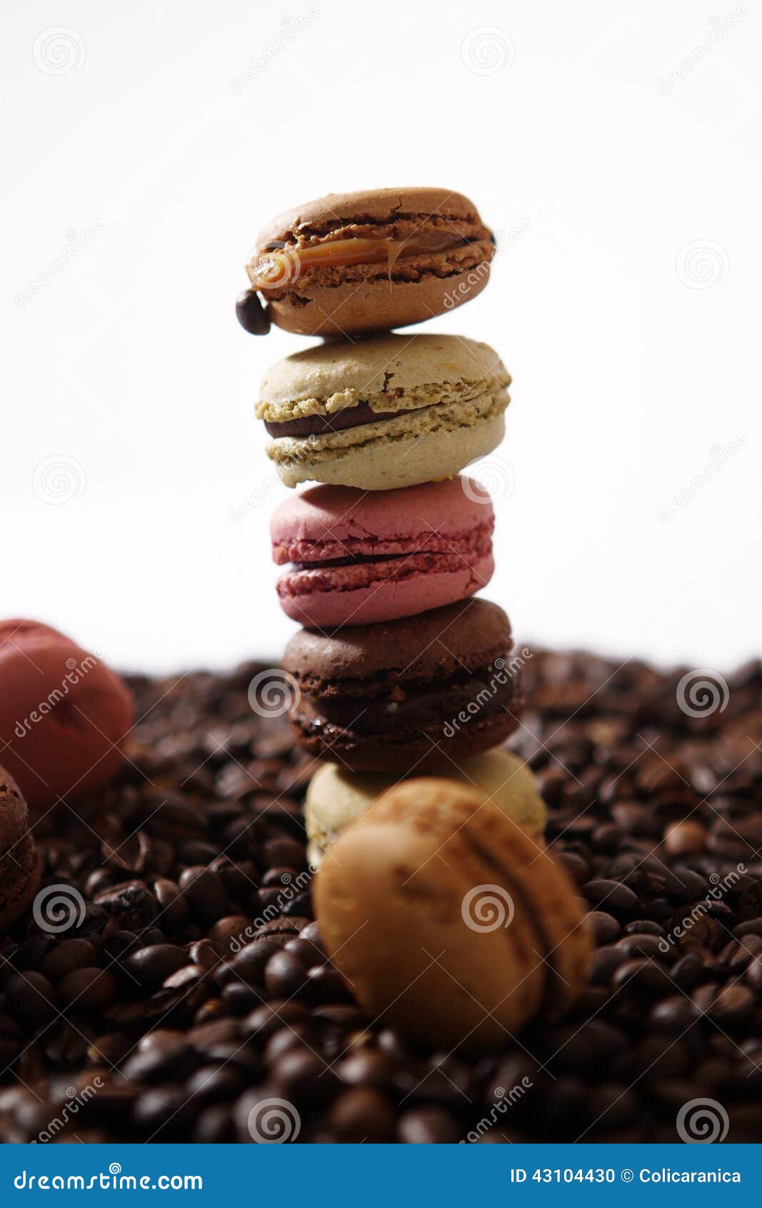 Macarons One Over the Other Stock Photo - Image of pyramid, heart: 43104430