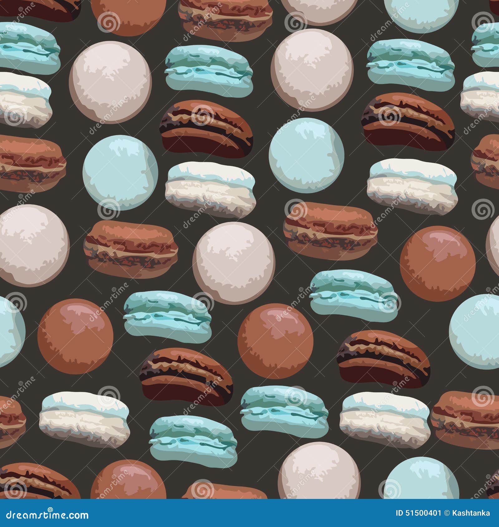 Macarons stock vector. Illustration of food, delicious - 51500401