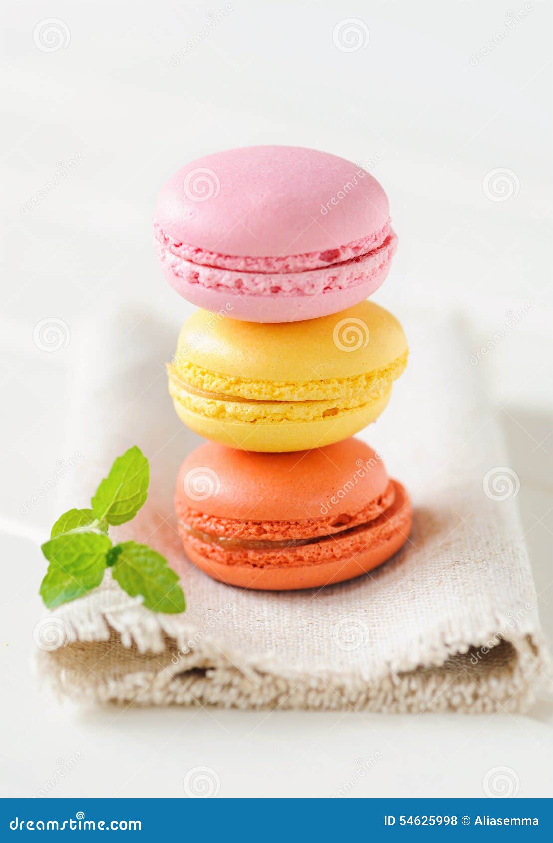 Macarons stock photo. Image of pink, meringue, gourmet - 54625998