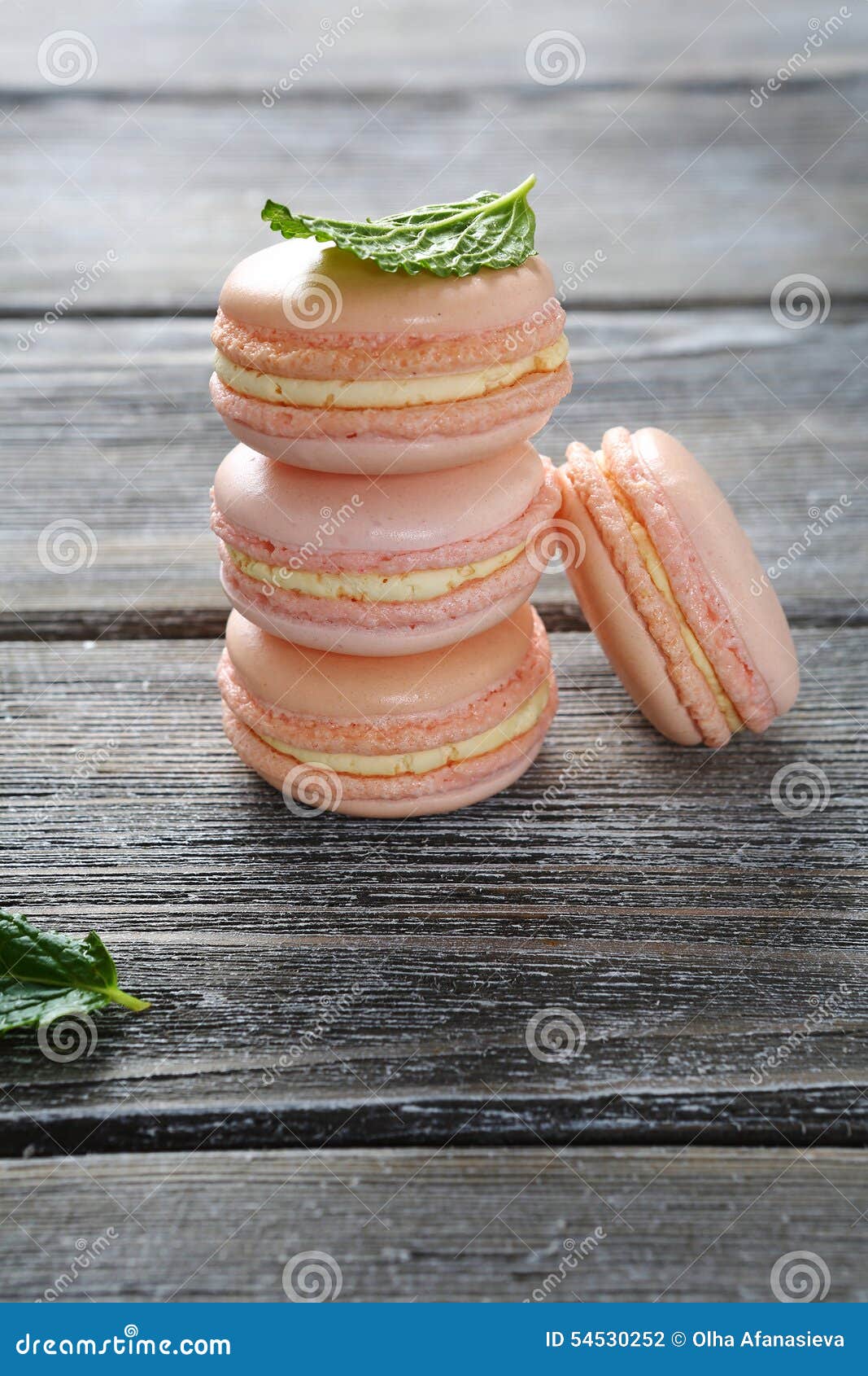 Macaroon on the boards stock photo. Image of plate, macaroons - 54530252