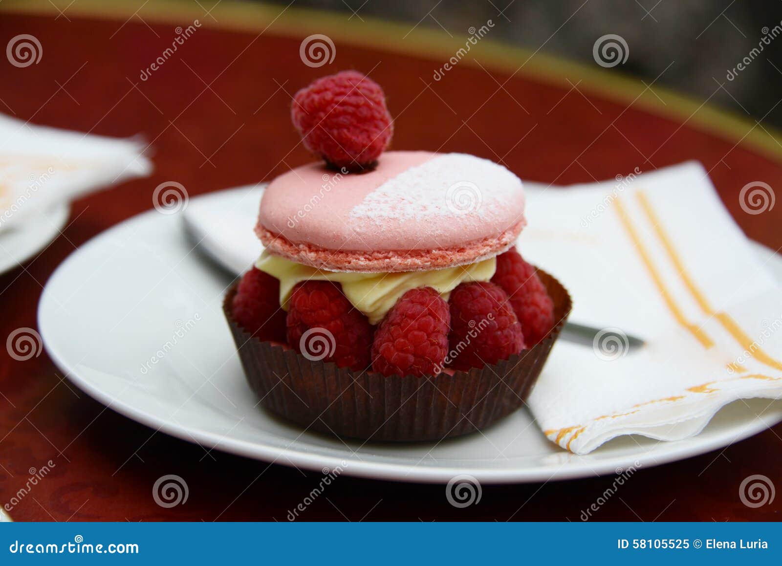 Macaroon cake stock image. Image of sweets, pastry, baked - 58105525