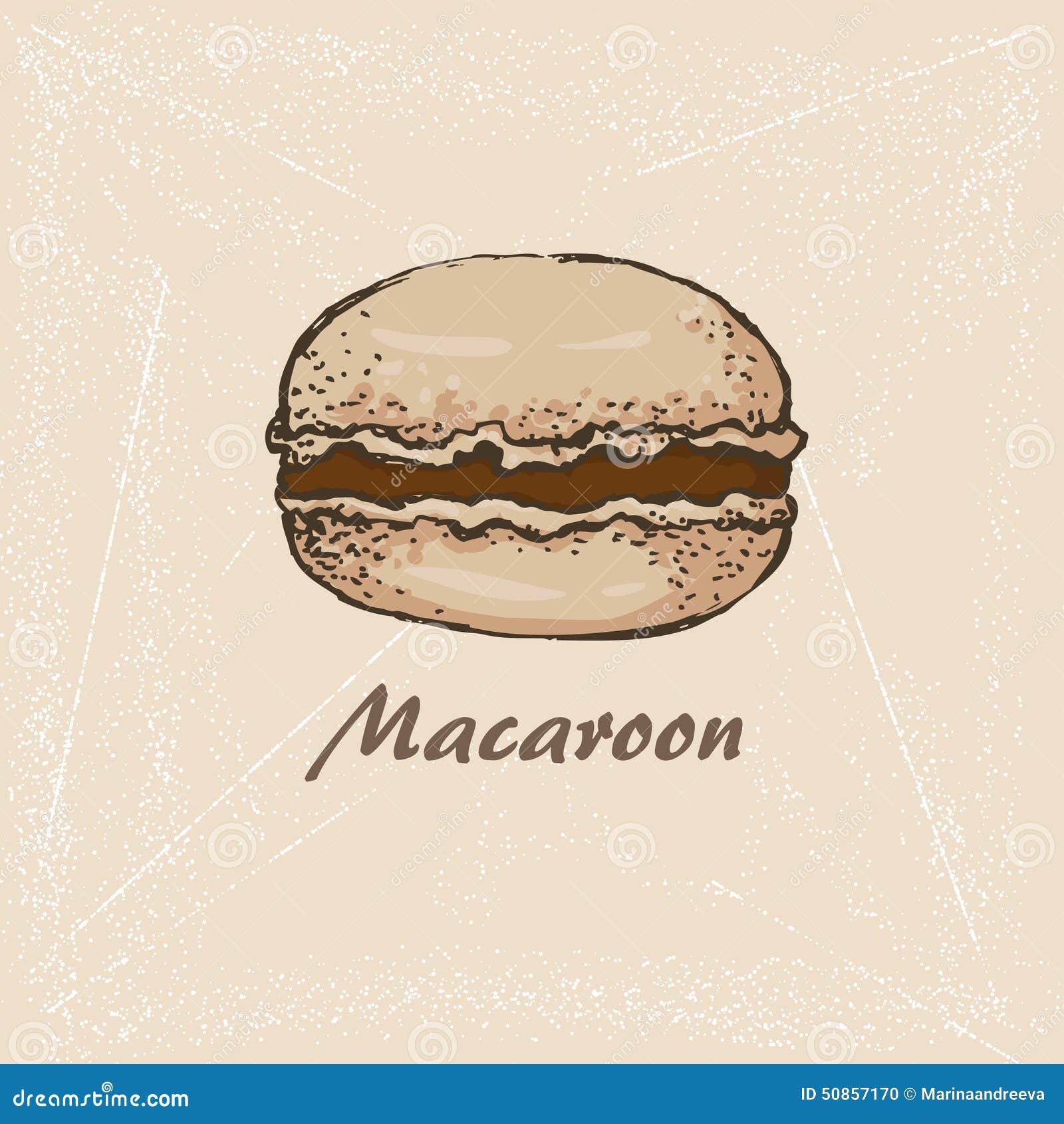 Macaroon 13 stock vector. Illustration of scrapbook, cover - 50857170