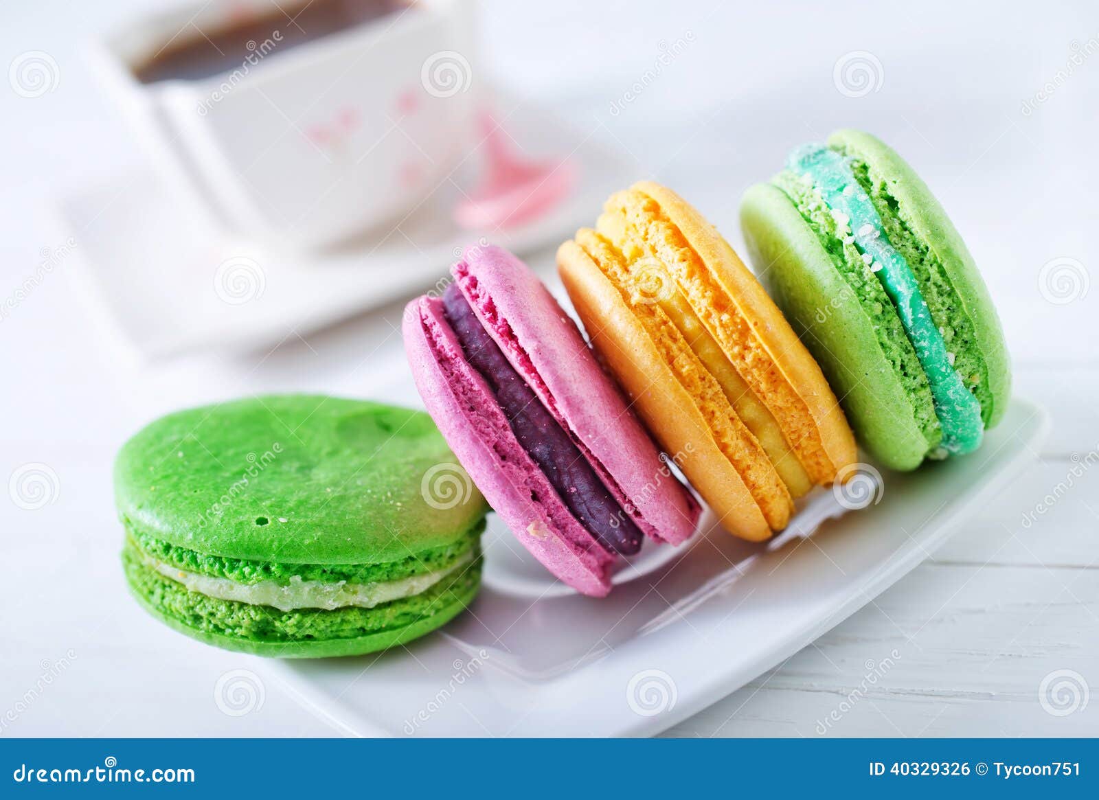 Macaroons stock photo. Image of colorful, confectionery - 40329326