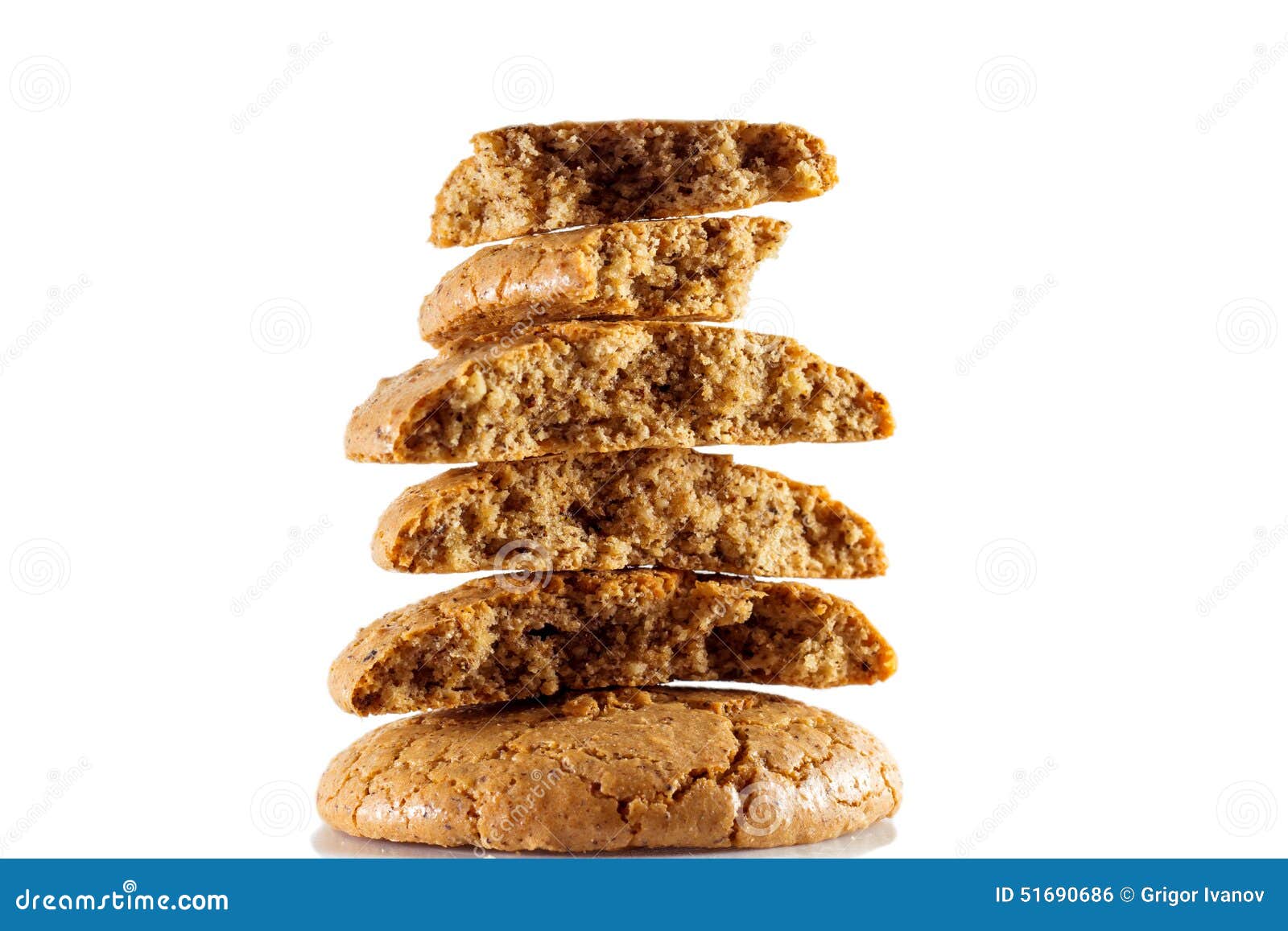 Macaroons cookies balanced stock photo. Image of brown - 51690686