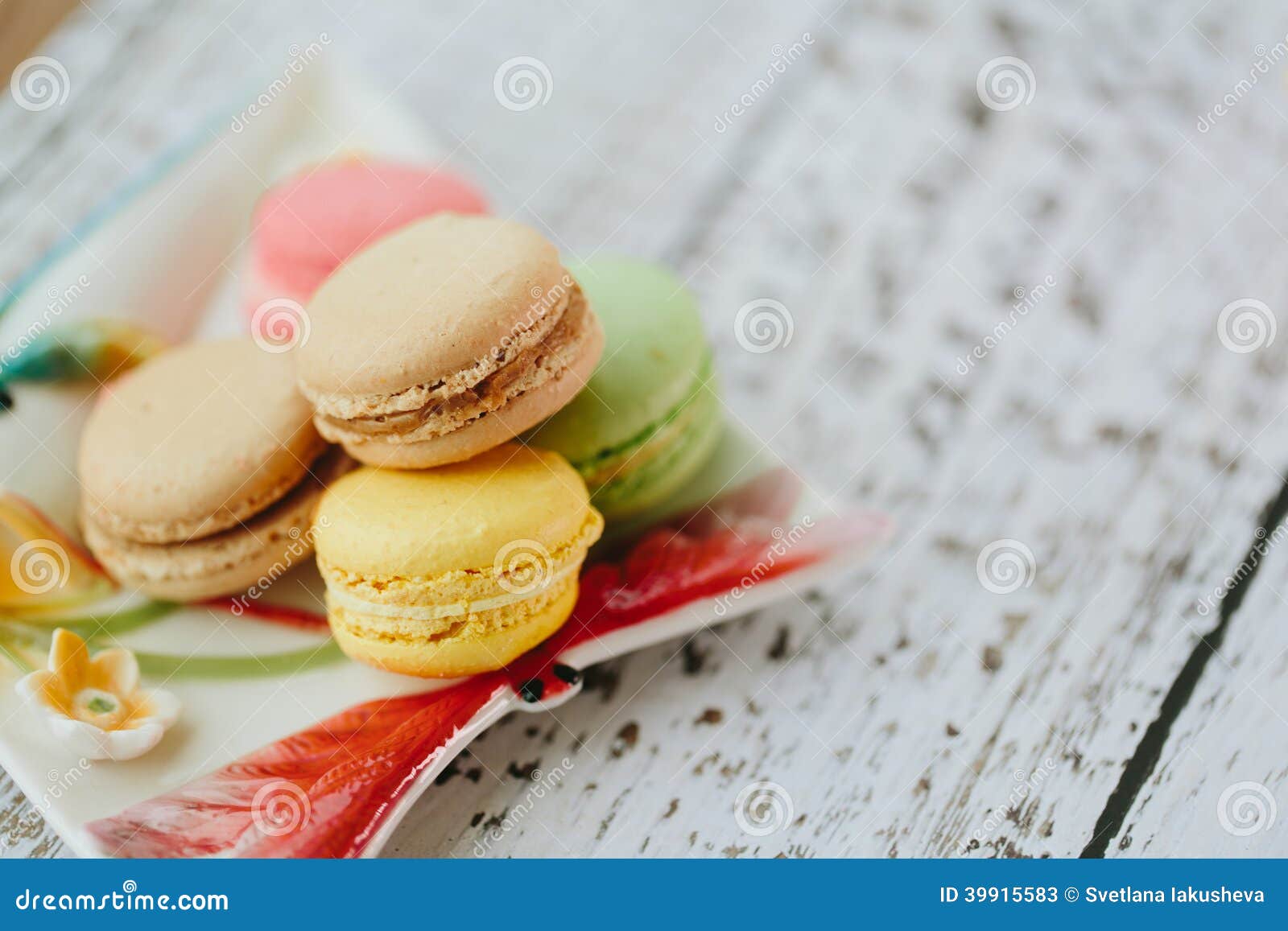 Macaroons stock image. Image of color, snack, bakery - 39915583