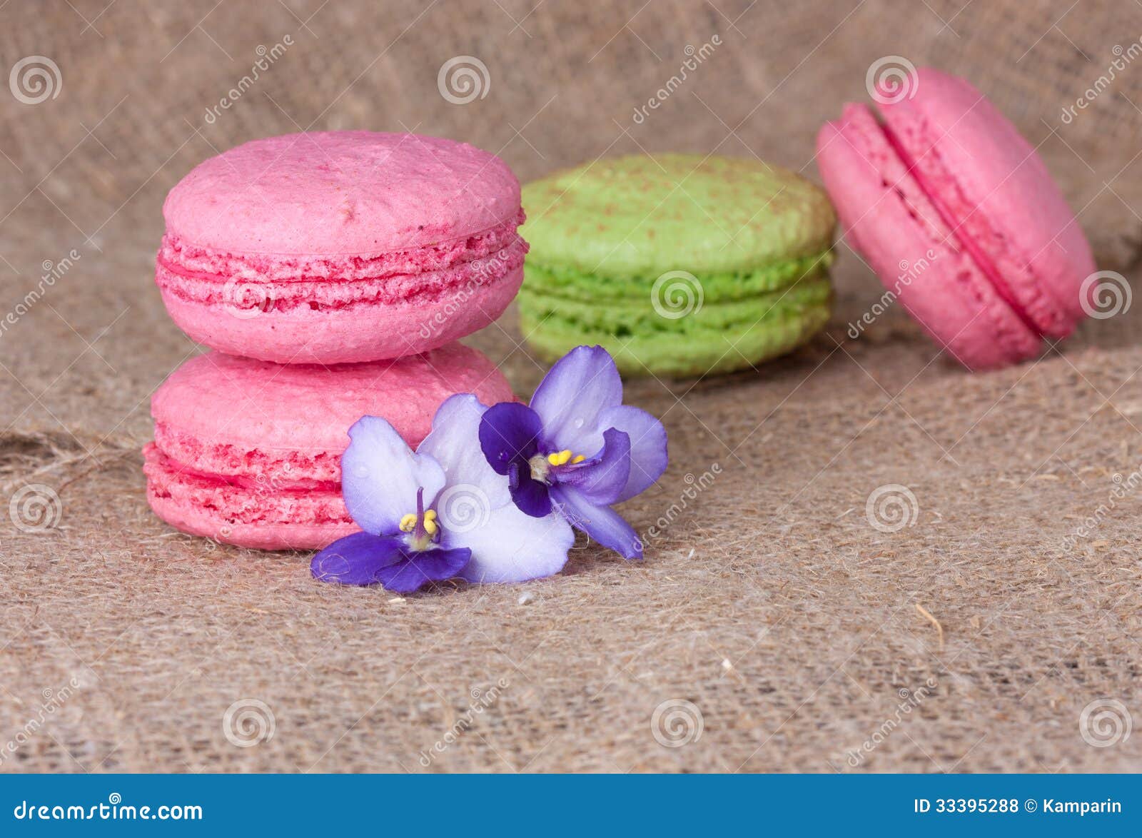 Macaroons in Pink and Light Green Stock Photo - Image of closeup ...