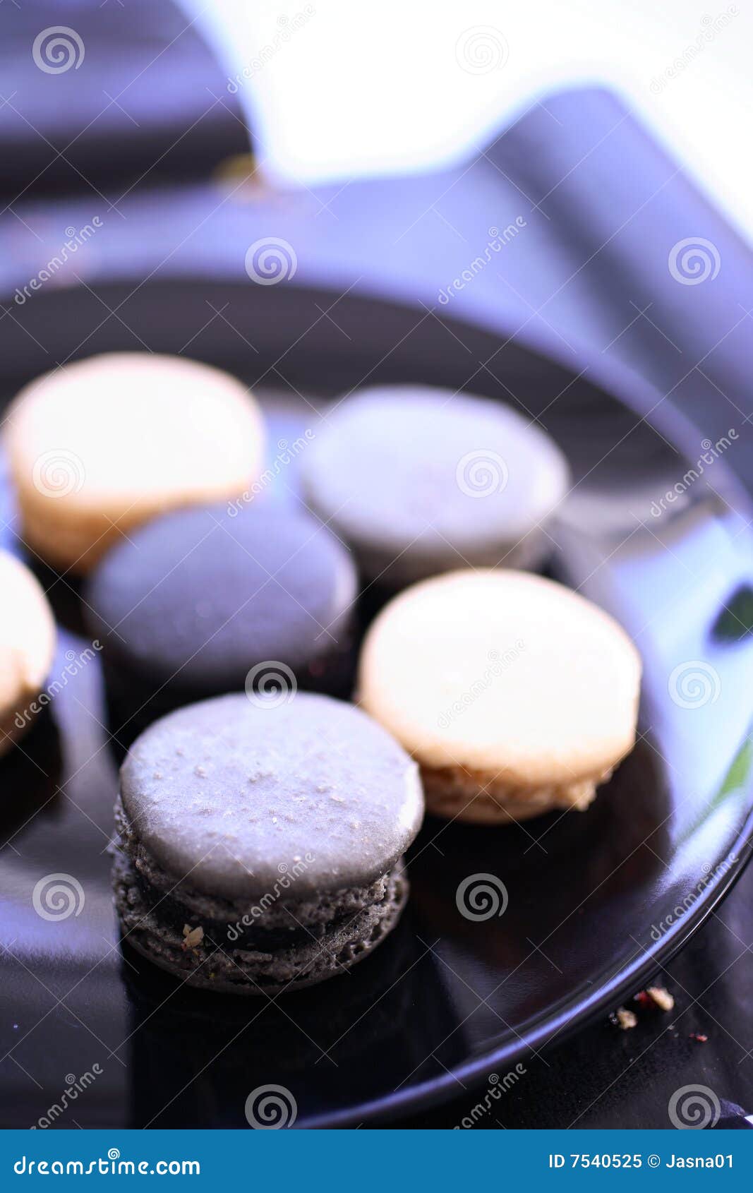 Macaroons in plate stock image. Image of food, sweet, plate - 7540525