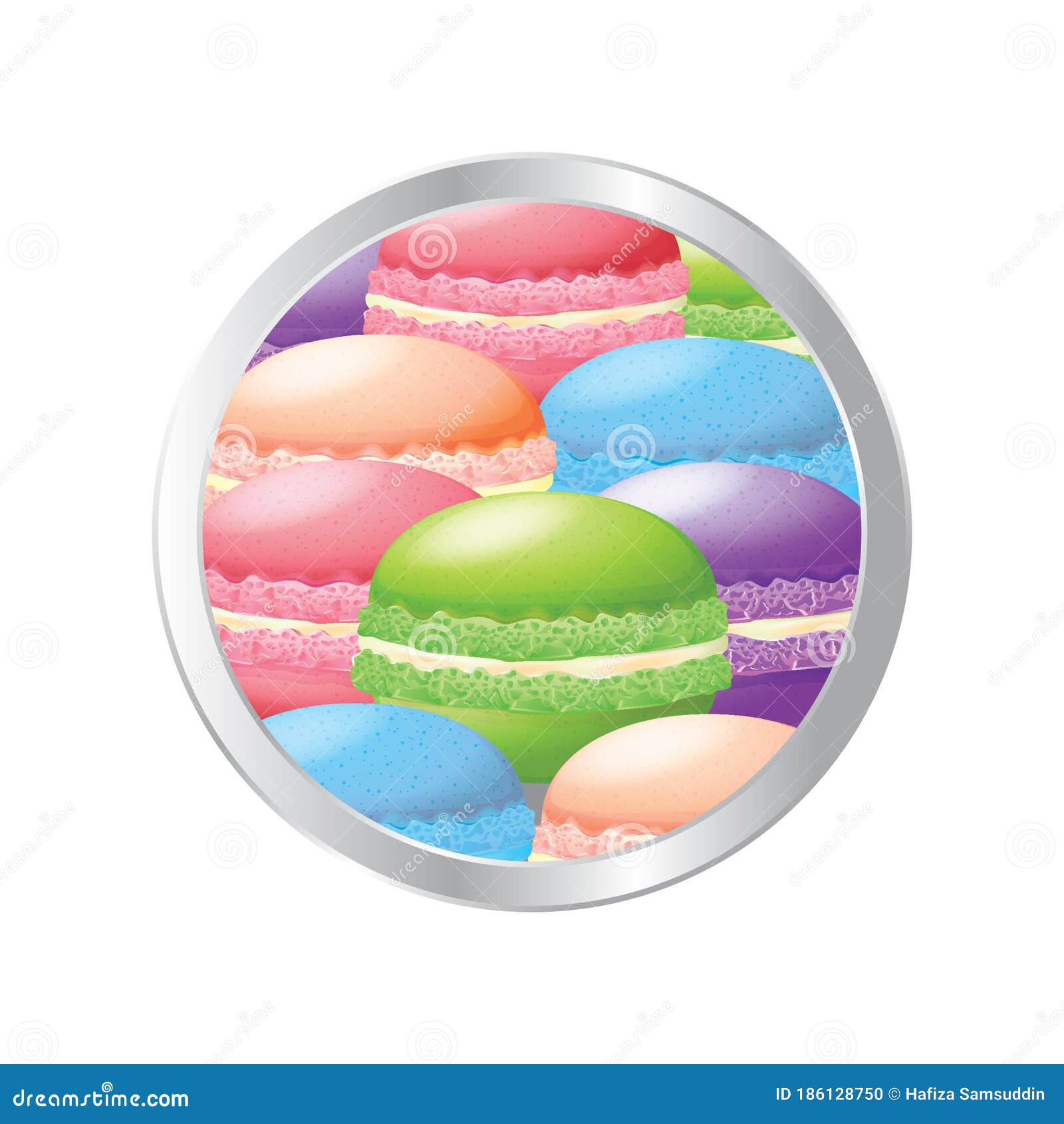 Macaroons. Vector Illustration Decorative Design Stock Illustration ...