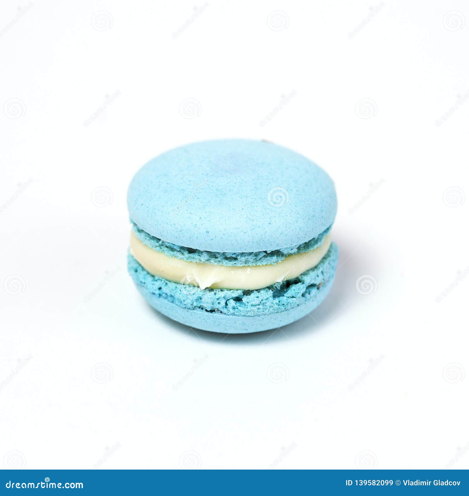 Macarrones azules dulces imagen de archivo. Imagen de francés - 139582099