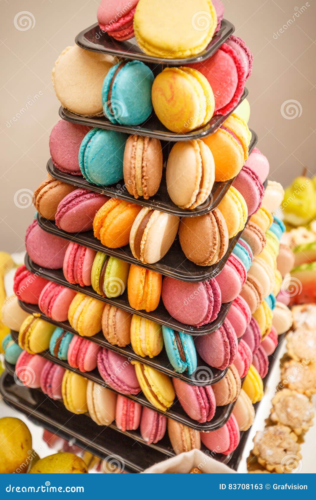 Macarrones Dulces Franceses Imagen de archivo - Imagen de macarrones ...