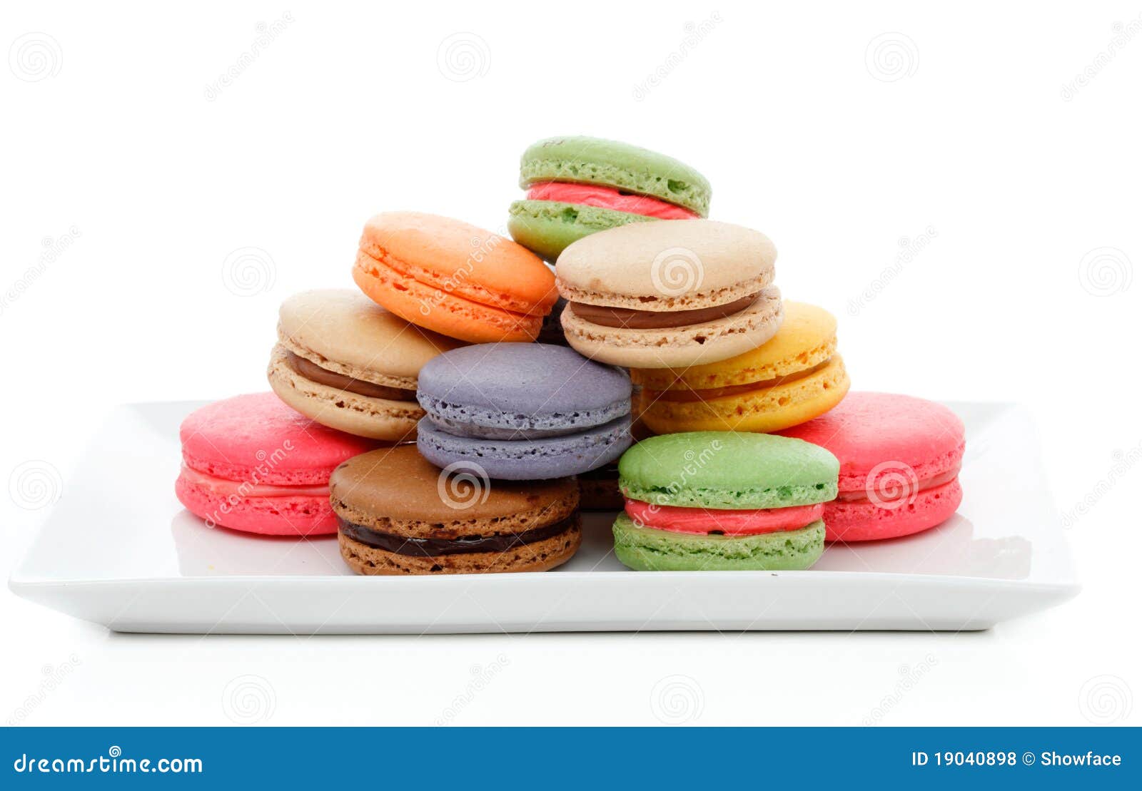 Macarrones franceses foto de archivo. Imagen de macarrones - 19040898