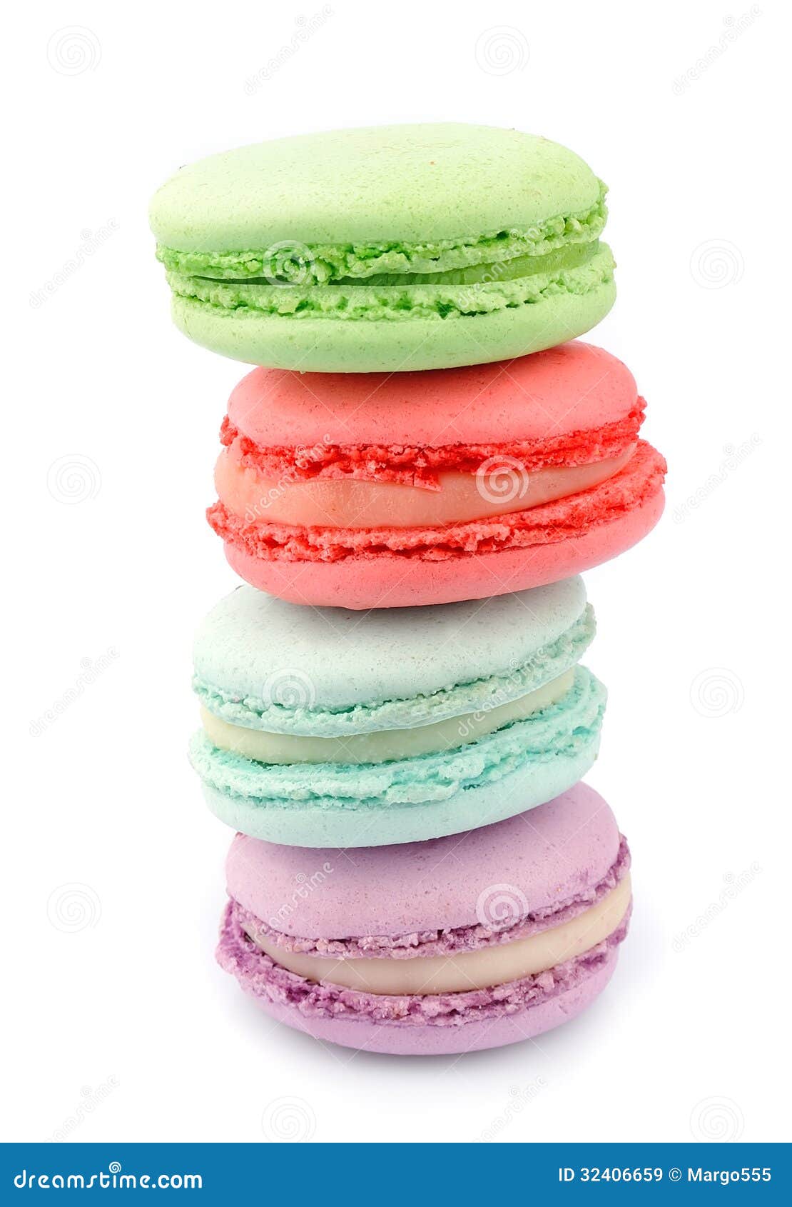 Macarrones franceses imagen de archivo. Imagen de postre - 32406659