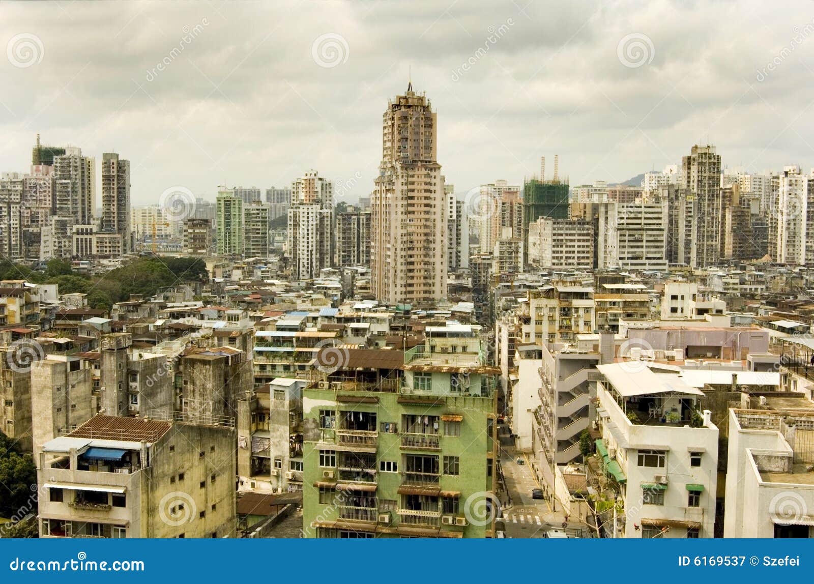 Macau city stock image. Image of colonial, cloudscape - 6169537