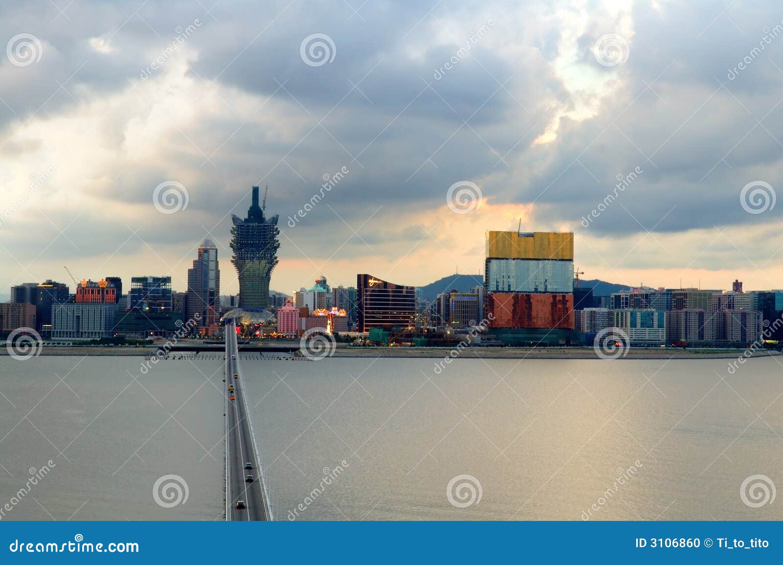 Macau city view stock photo. Image of casino, macau, port - 3106860