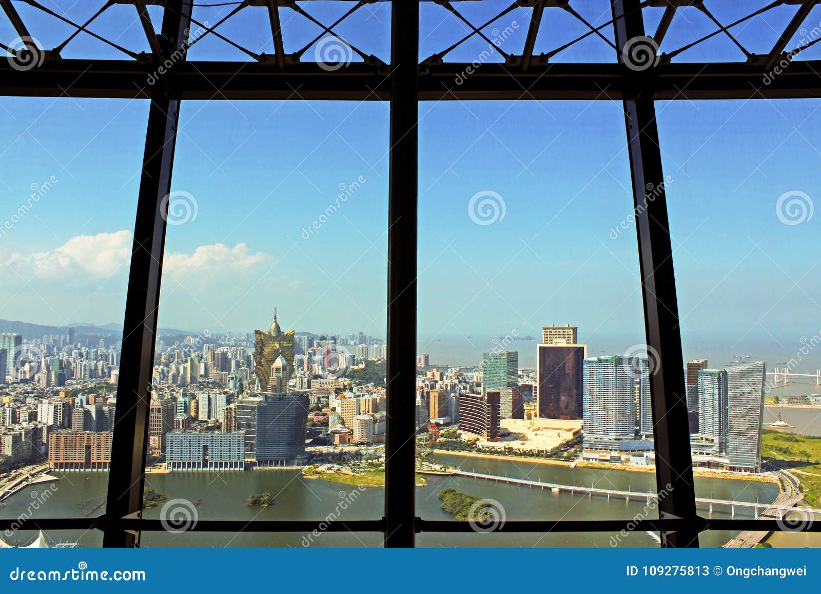 Macau Cityscape View from Macau Tower Observation Deck, Macau, China ...