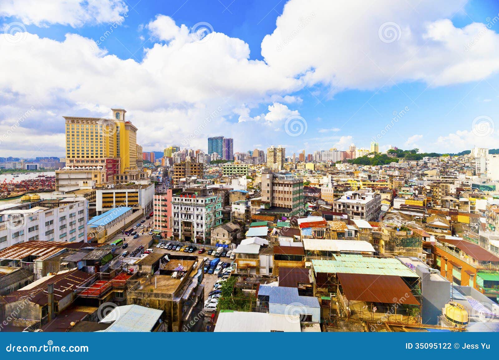 Macau downtown at day stock photo. Image of architecture - 35095122