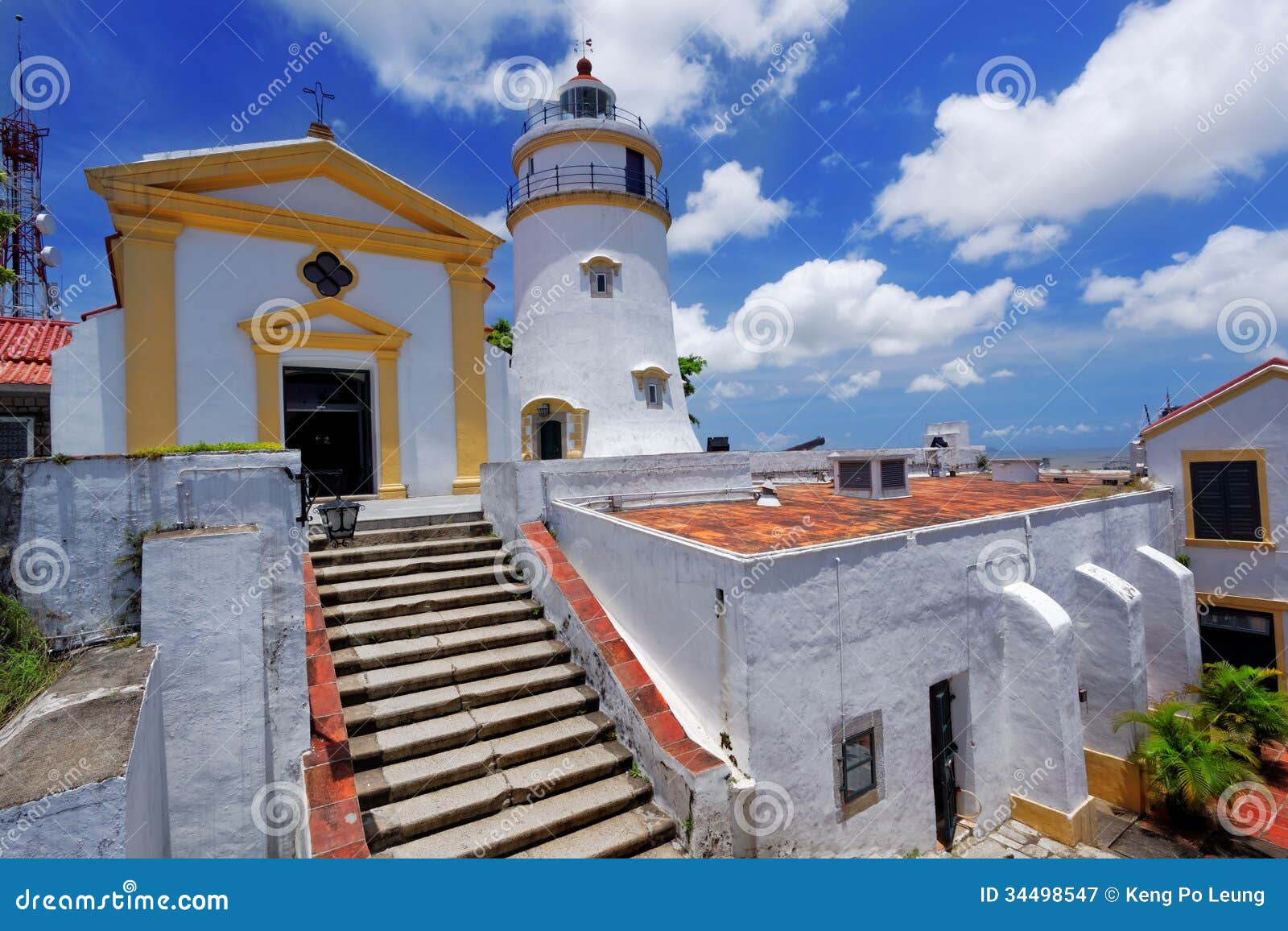 Macau famous landmark stock image. Image of destination - 34498547