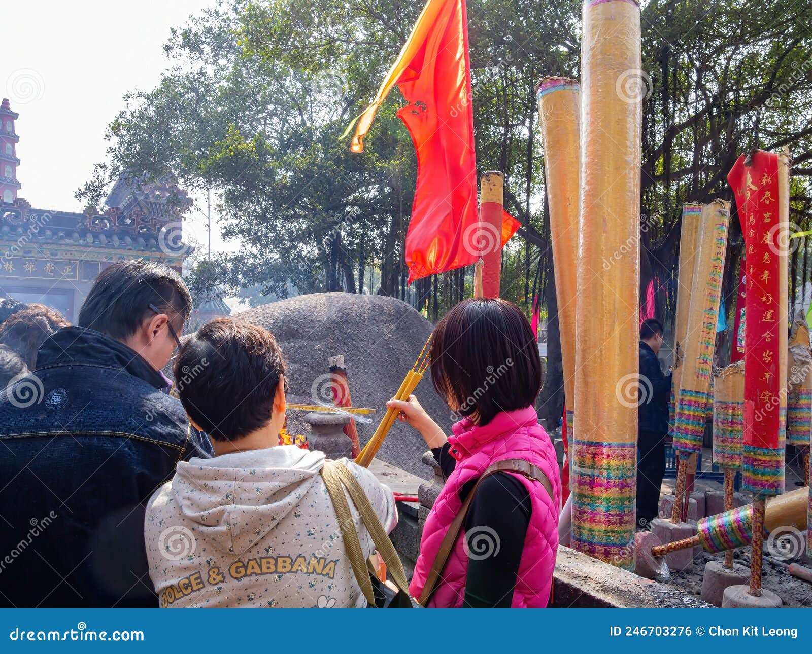 People Praying in the a-Ma Temple Editorial Photo - Image of place ...