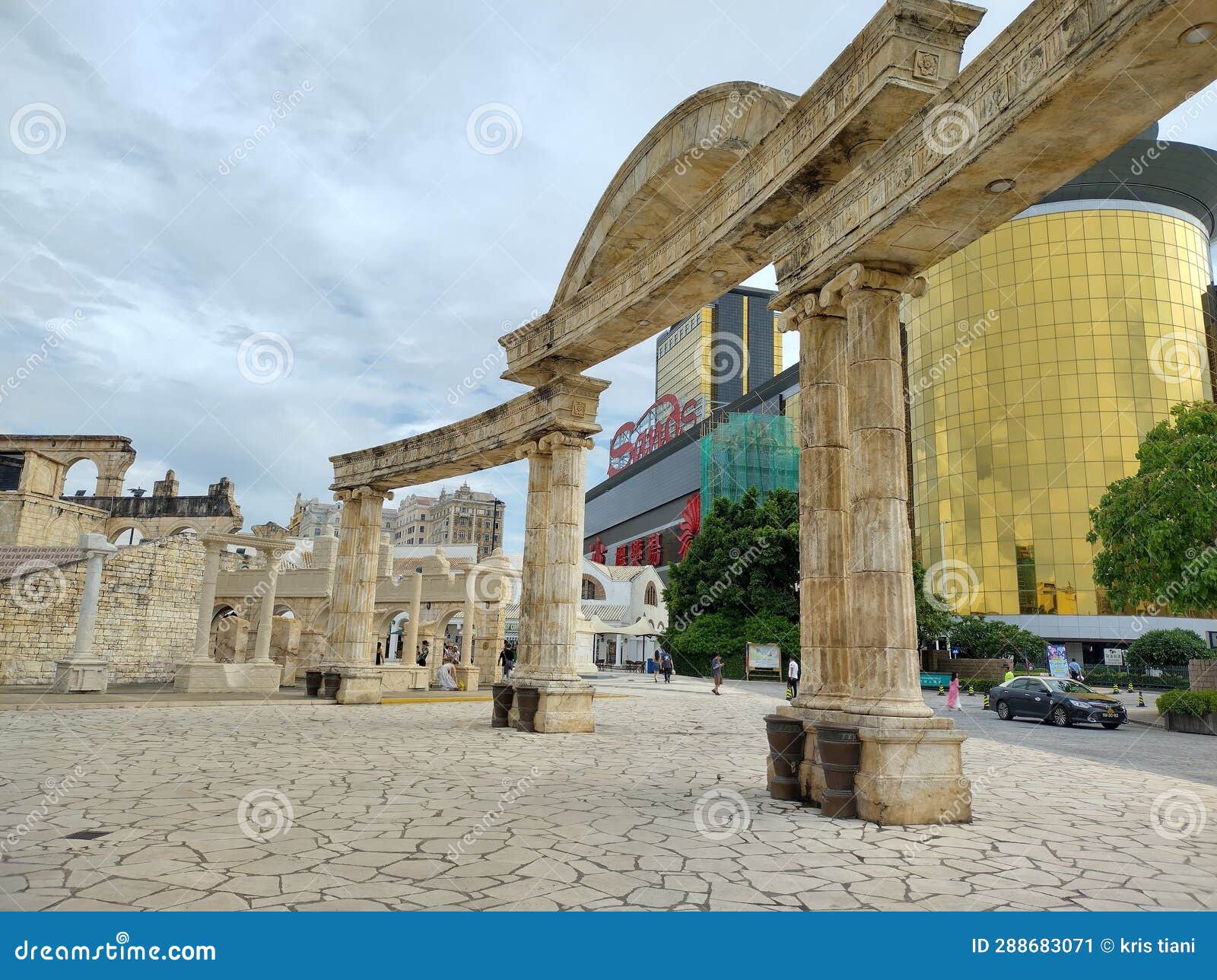 Macau Fisherman& X27;s Wharf Beautiful Old Building Design Editorial ...