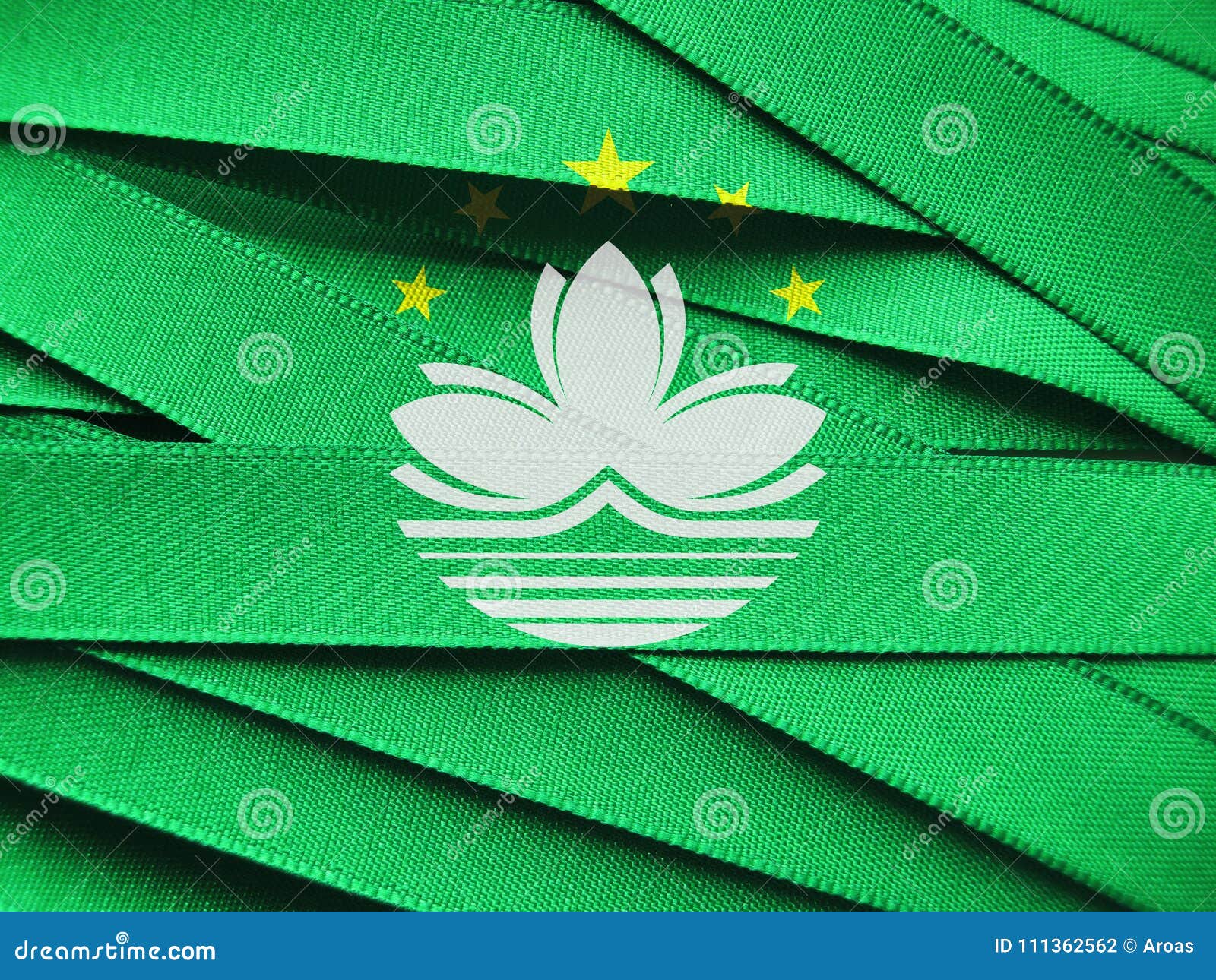 Macau flag or banner stock photo. Image of flag, culture - 111362562