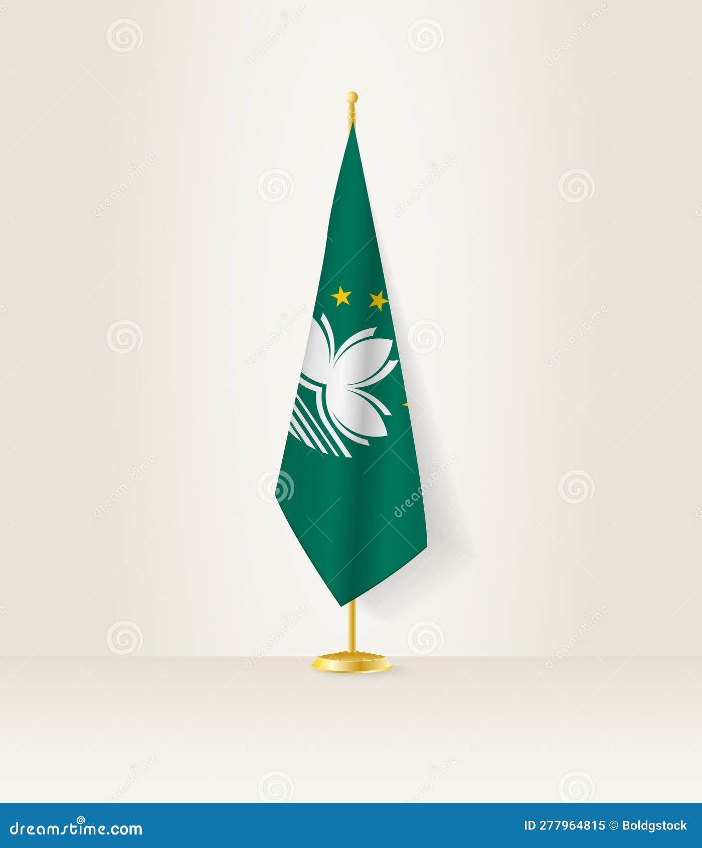 Macau Flag Vector Graphic. Rectangle Macanese Flag Illustration. Macau ...