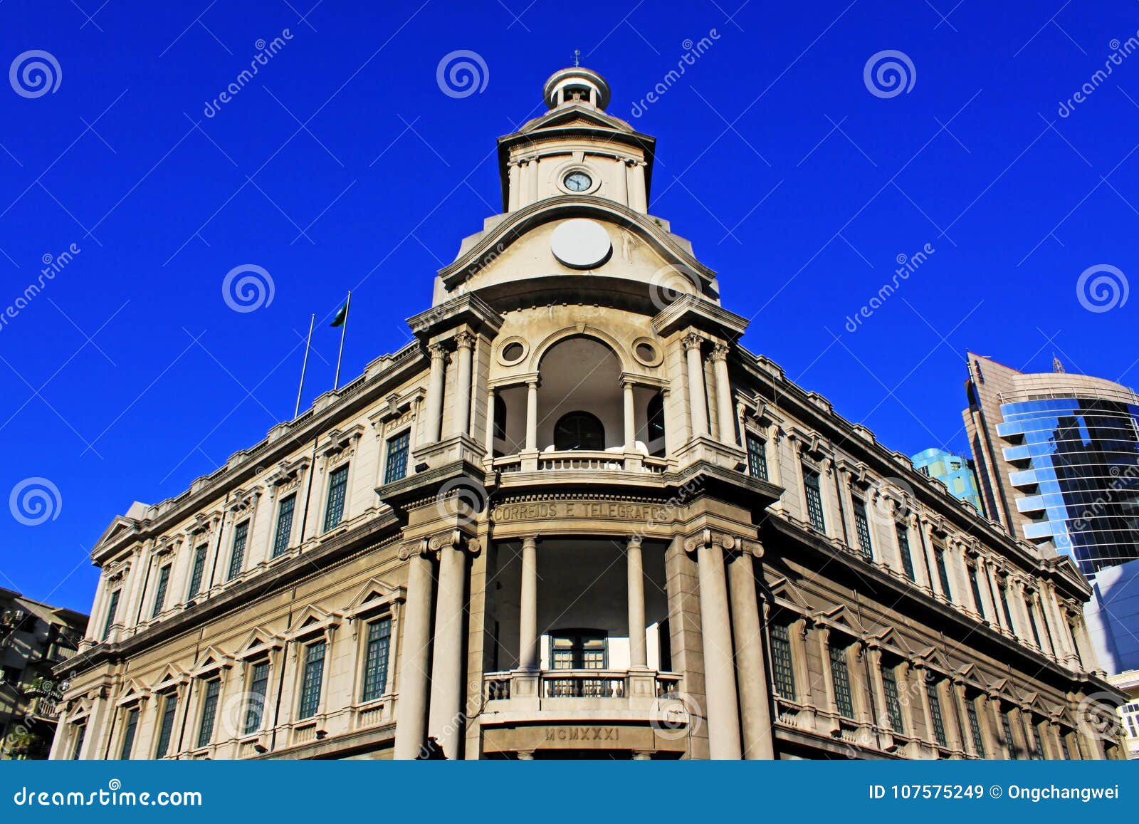Macau General Post Office Heritage Building, Macau, China Stock Image ...