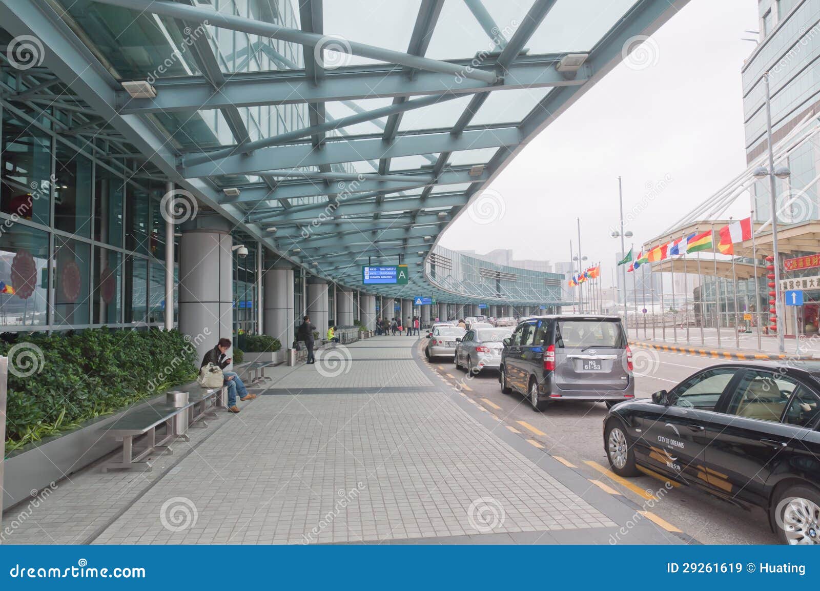Macau International Airport Editorial Stock Image - Image of airfield ...