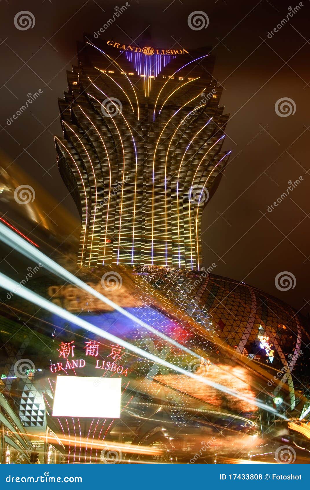 Macau Landmark - Grand Lisboa Macau Editorial Stock Photo - Image of ...
