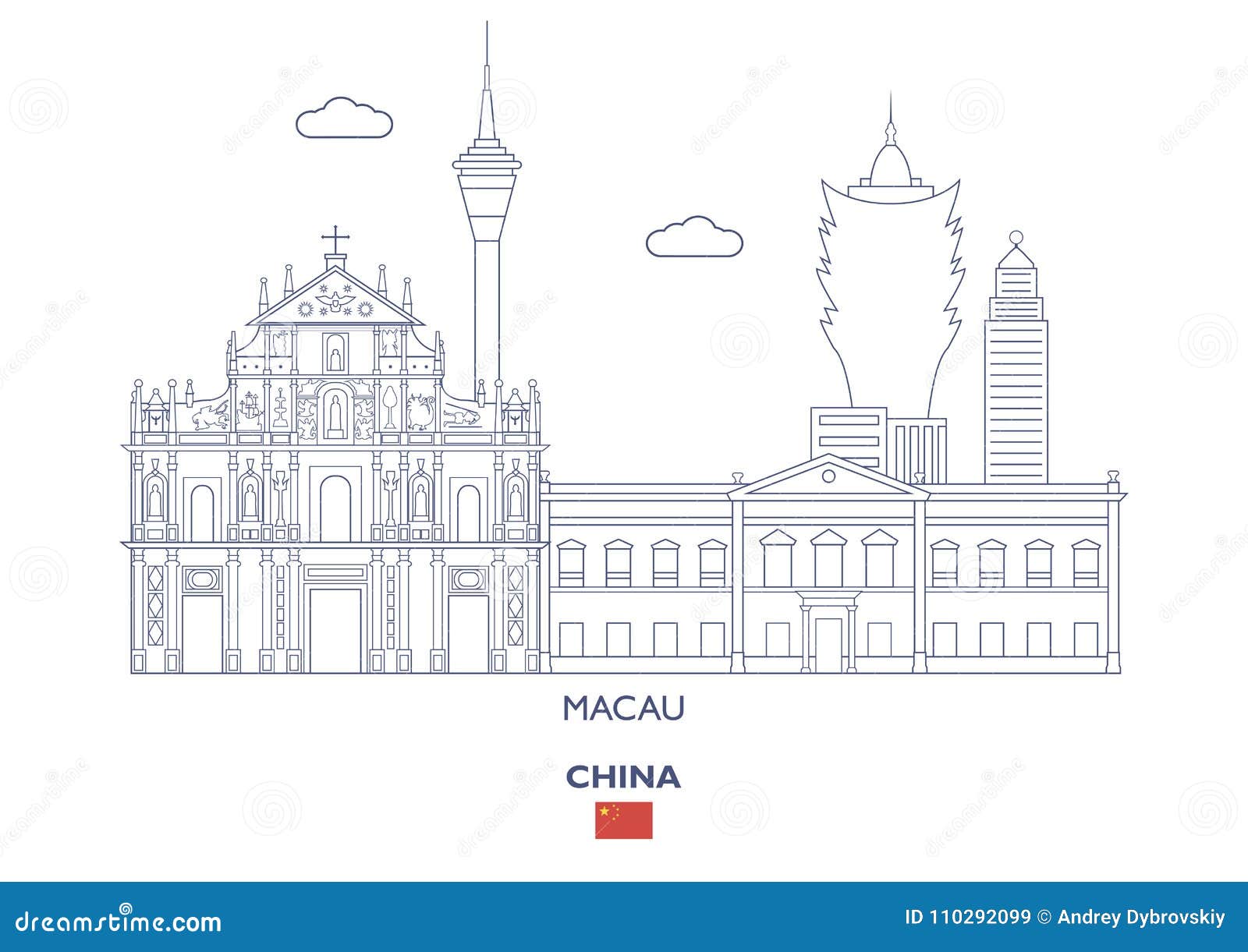 Macau Map Cartoon Vector | CartoonDealer.com #31672605