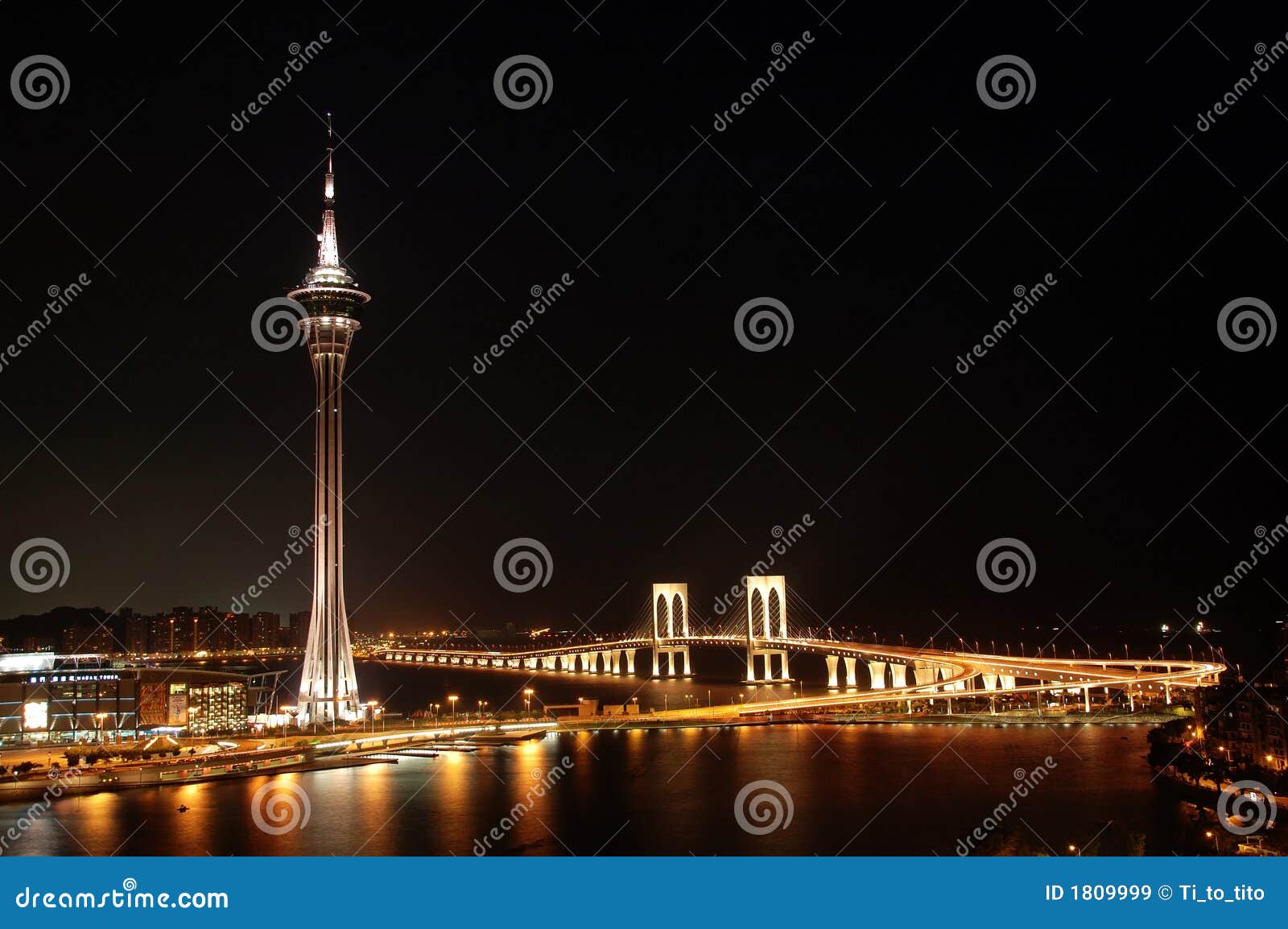 Macau night stock image. Image of ocean, macau, delta - 1809999